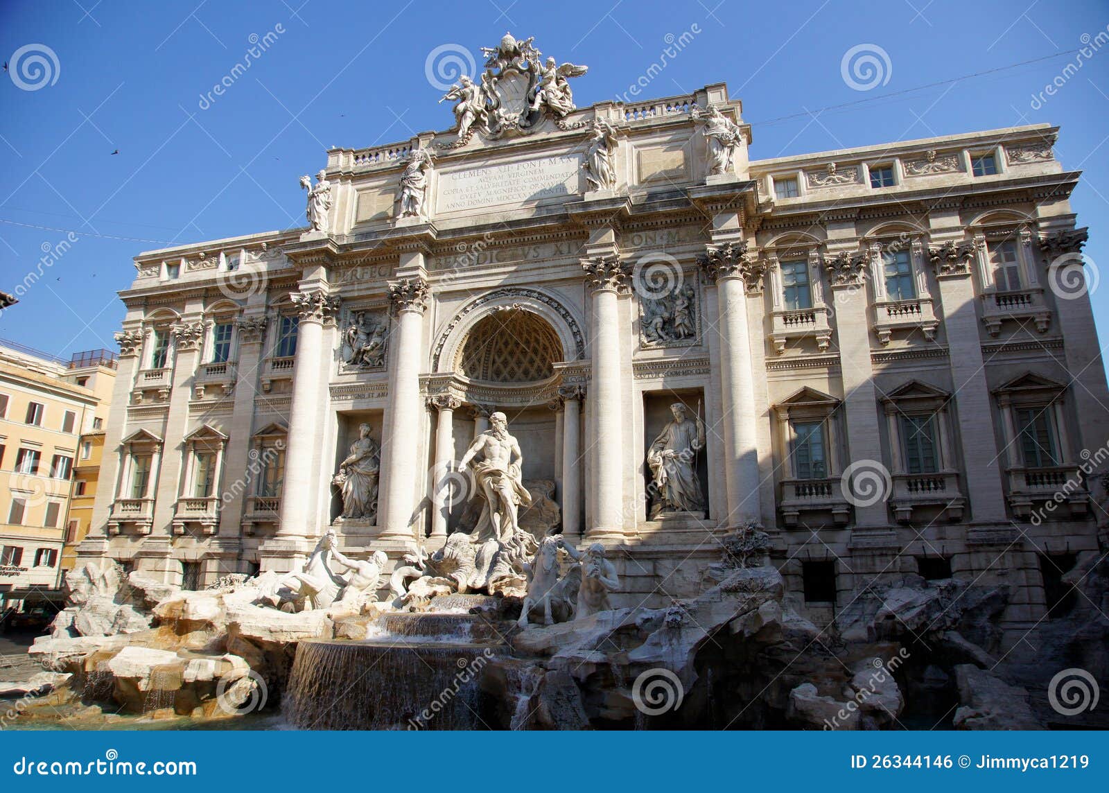 Trevi Fountain stock photo. Image of artistic, italy - 26344146