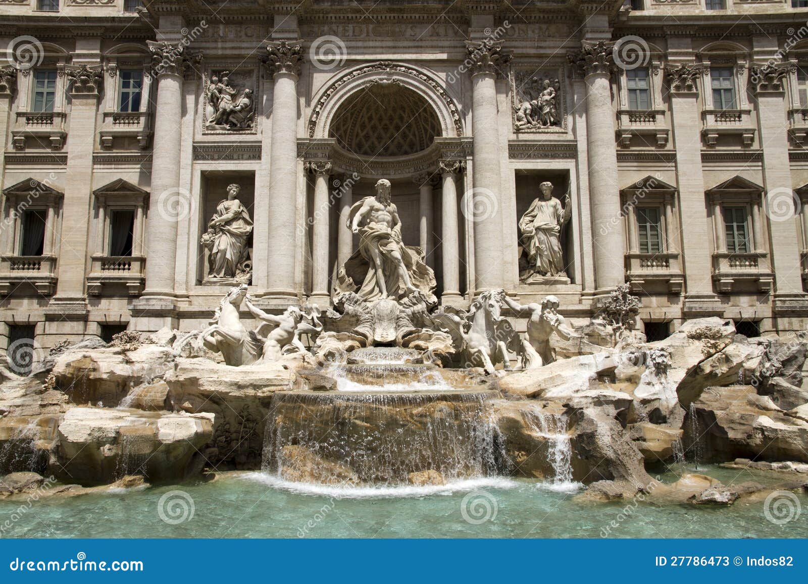 Trevi Fountain stock image. Image of carvings, empire - 27786473
