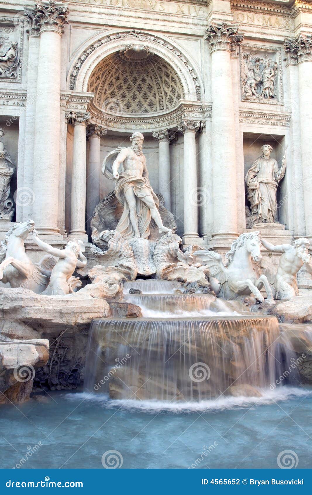 Trevi Fountain stock photo. Image of rome, landmark, architectural ...