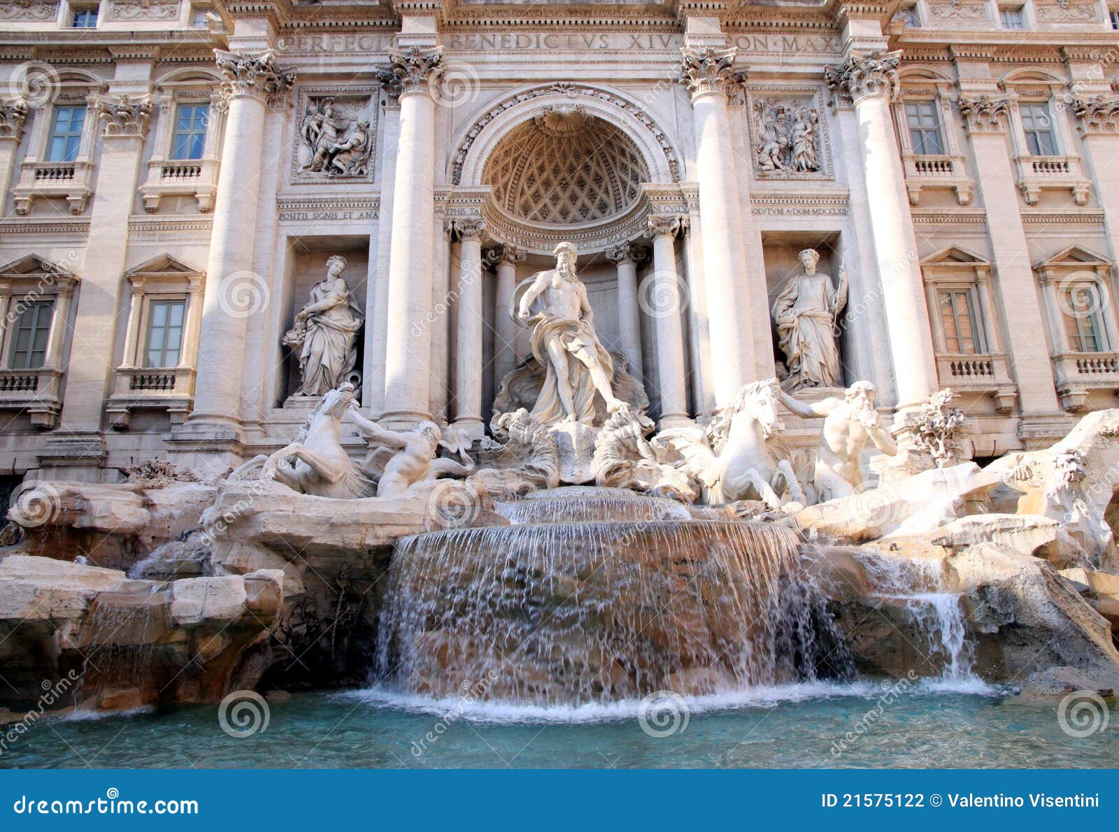 Trevi Fountain Facade stock photo. Image of tourism, fountain - 21575122