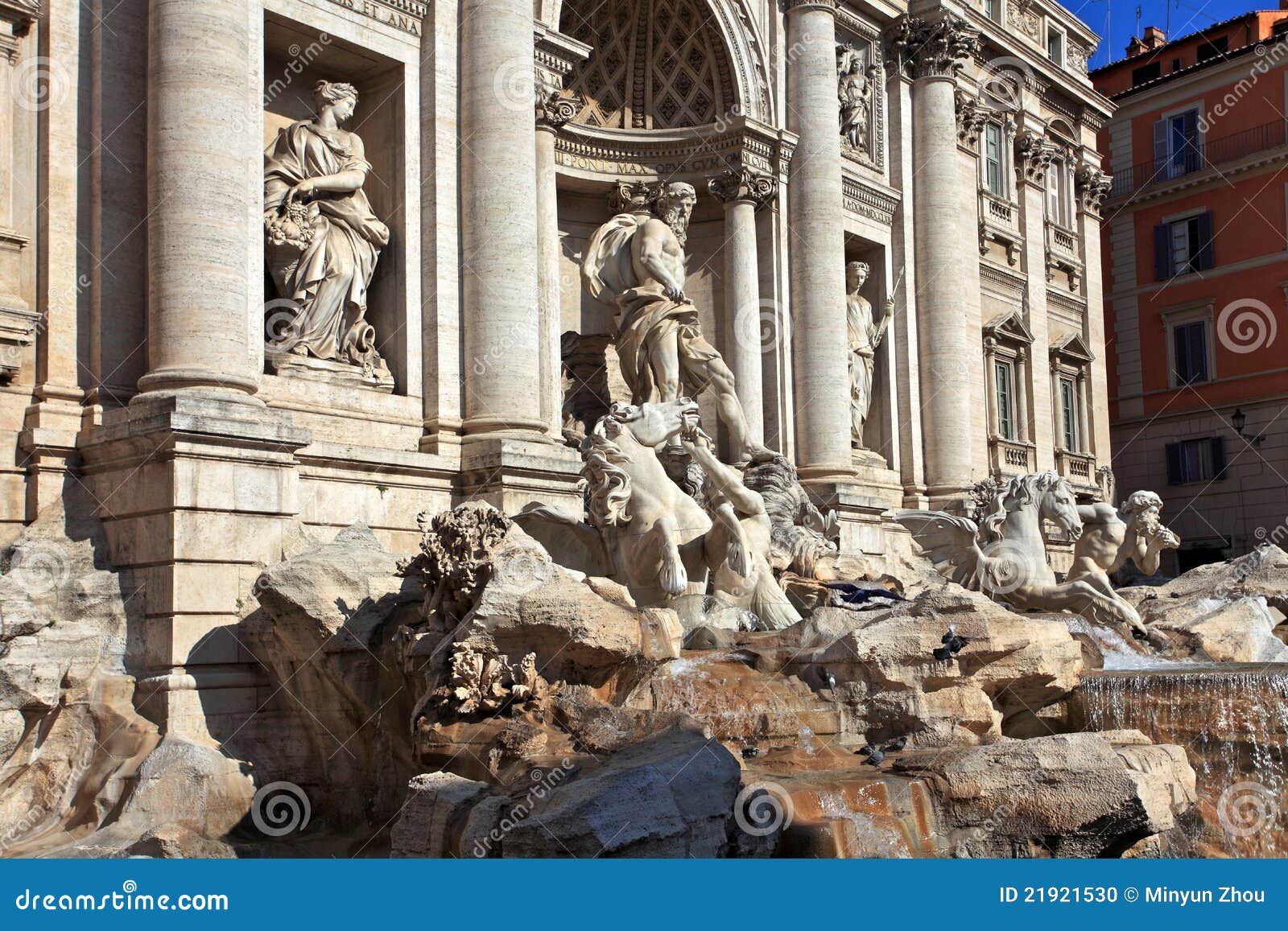 Trevi Fountain.Rome stock photo. Image of destination - 21921530