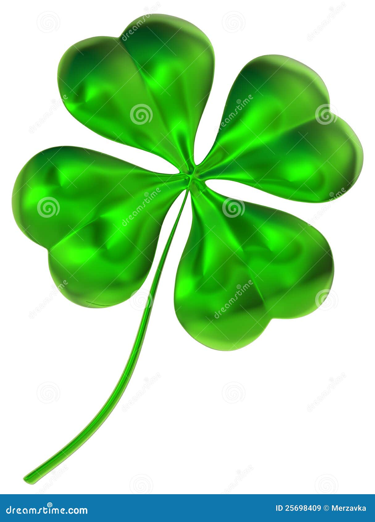 Trevo da Quatro-folha como o símbolo da boa sorte