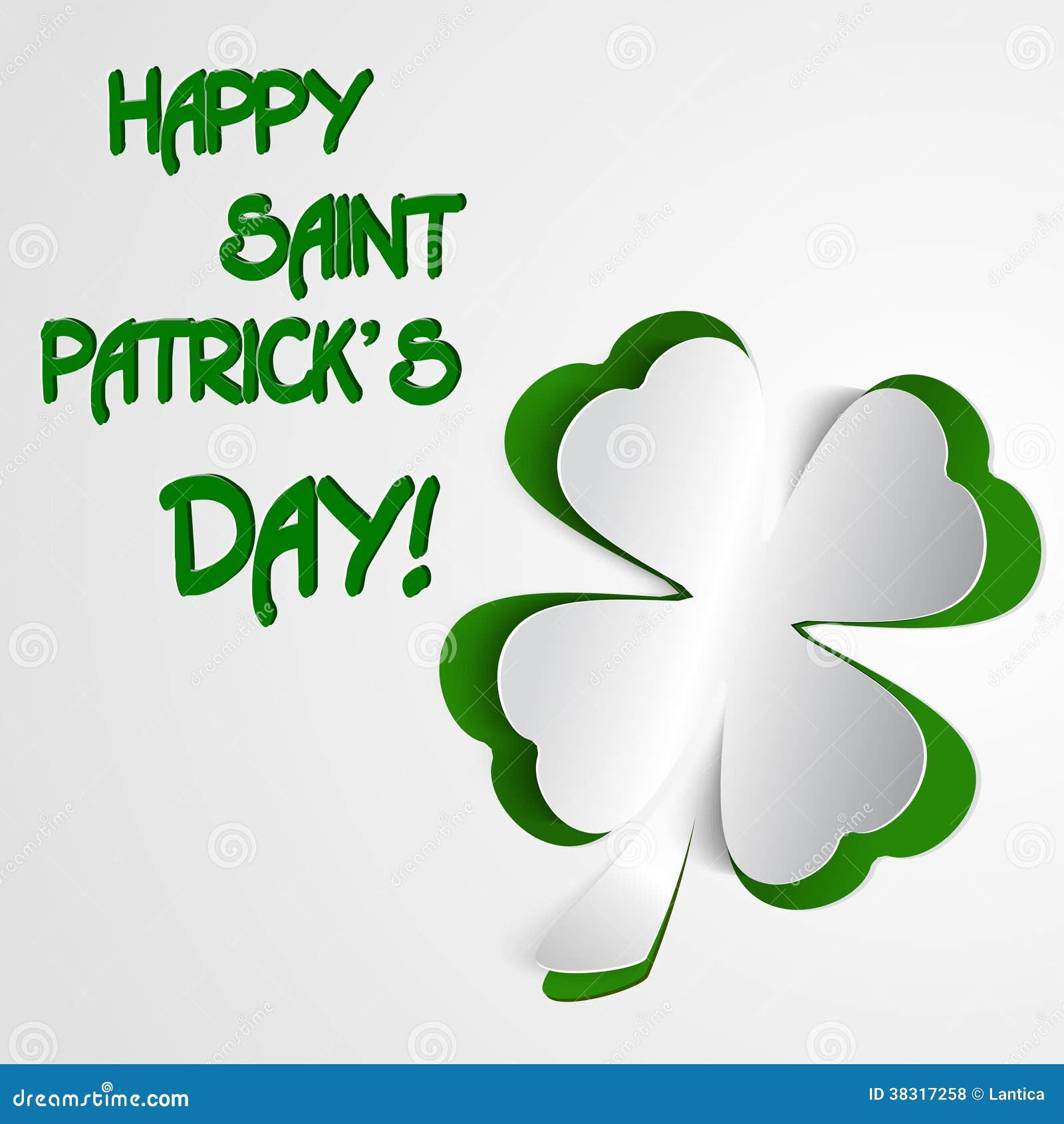 Trevo, Projeto Do Trevo, Para O Dia De St Patrick Ilustração do Vetor ...