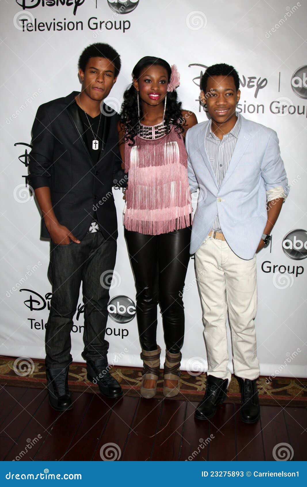 Trevor Jackson, Coco Jones, Tyler James Williams Editorial Stock Photo ...