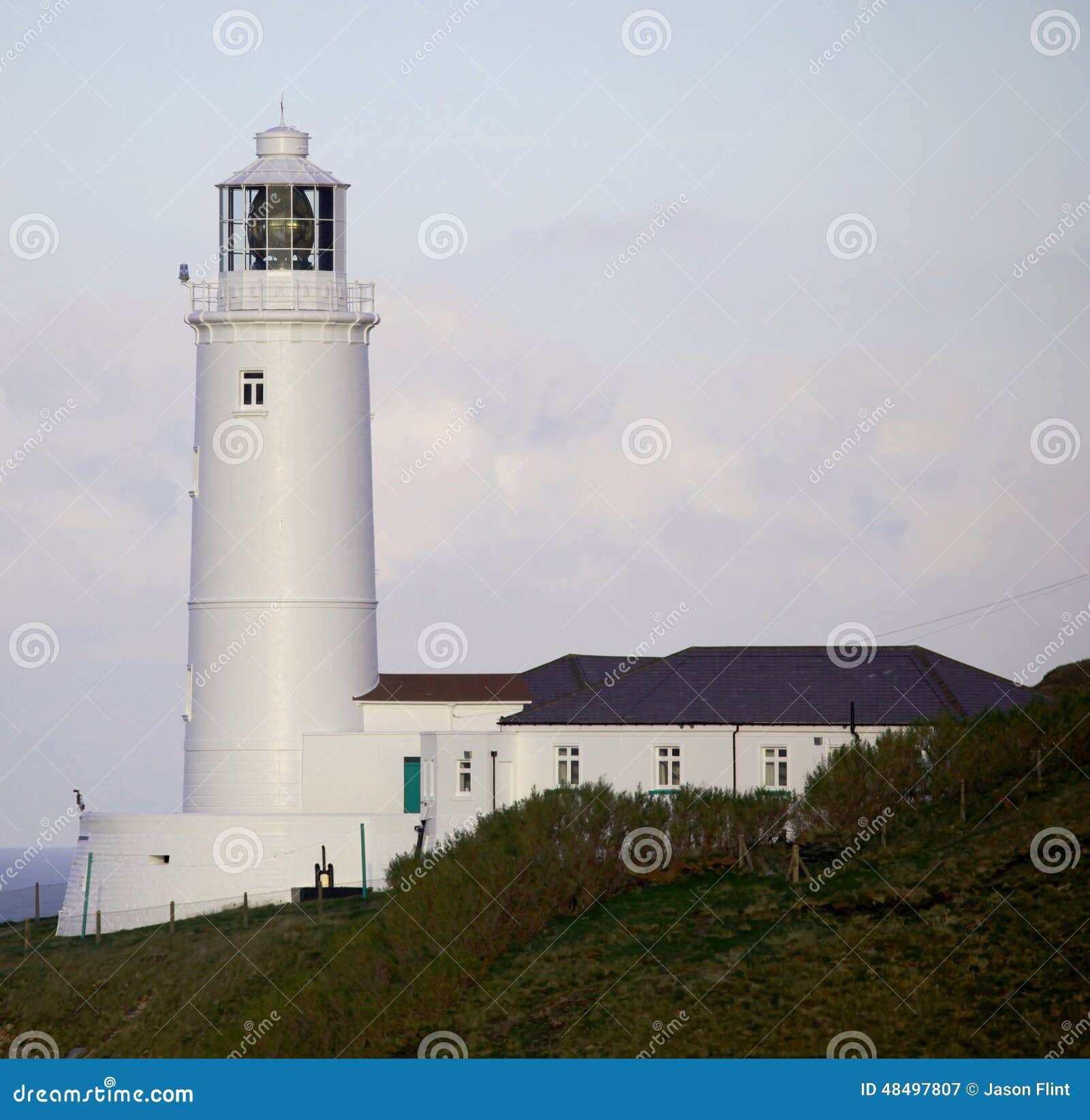 Trevose Head Lighthouse, Cornwall Stock Image - Image of trevose ...