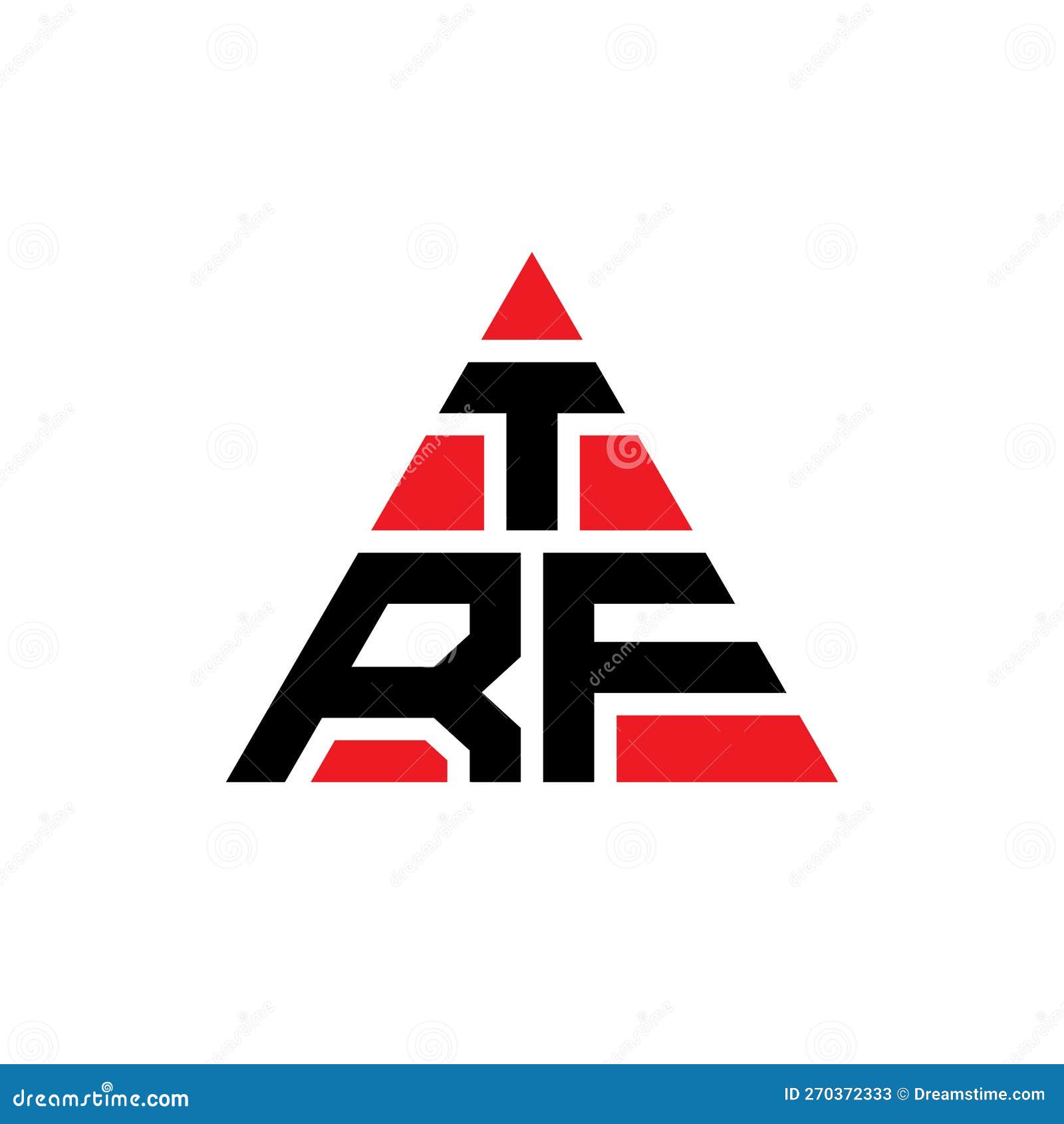 TRF Triangle Letter Logo Design with Triangle Shape. TRF Triangle Logo ...