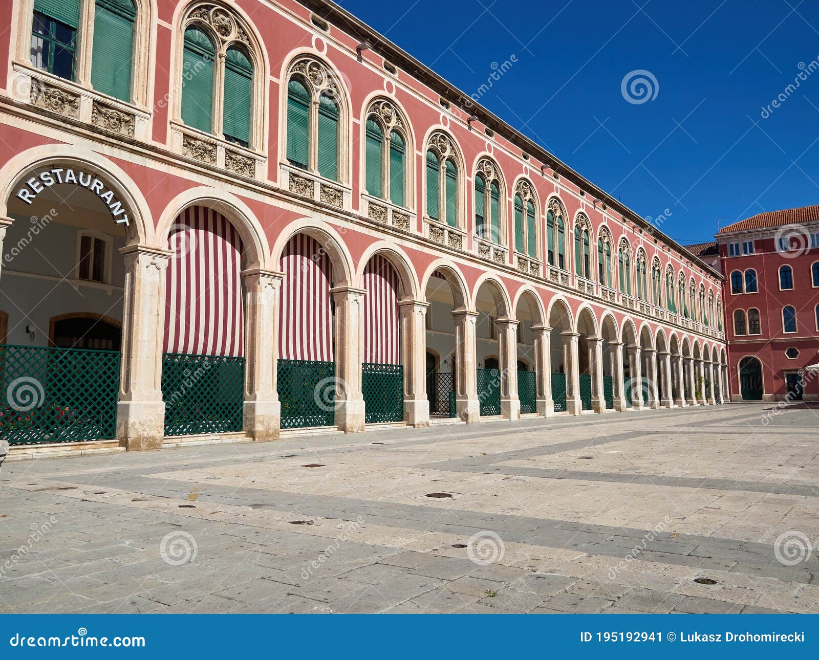 Trg Republike - Prokurative in Split Editorial Photo - Image of dalmatia, tourist: 195192941