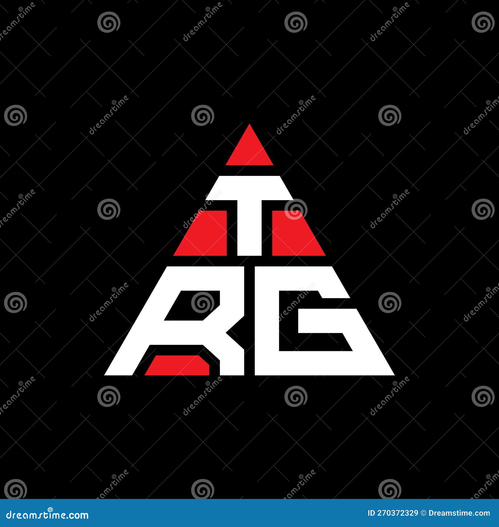 TRG Triangle Letter Logo Design with Triangle Shape. TRG Triangle Logo ...