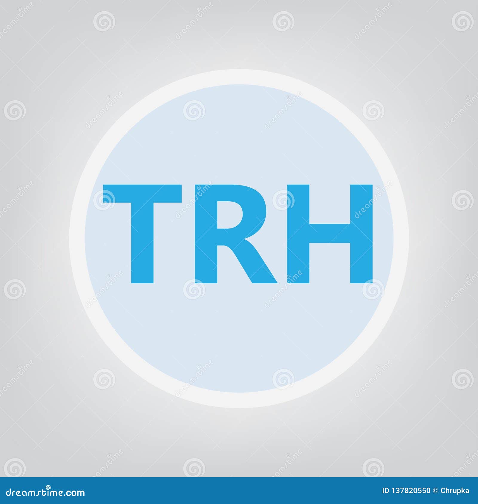 TRH Thyrotropin-releasing Hormone Acronym Stock Vector - Illustration ...