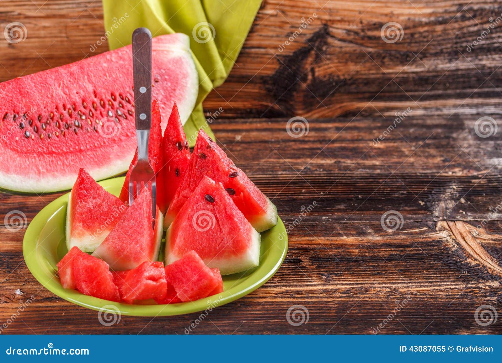 Triángulo de la sandía imagen de archivo. Imagen de parte - 43087055