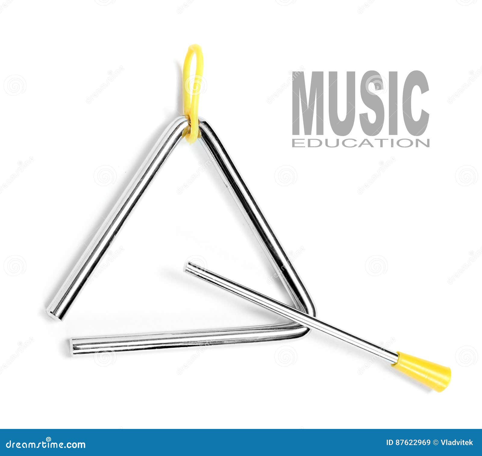 Triángulo musical imagen de archivo. Imagen de instrumento - 87622969