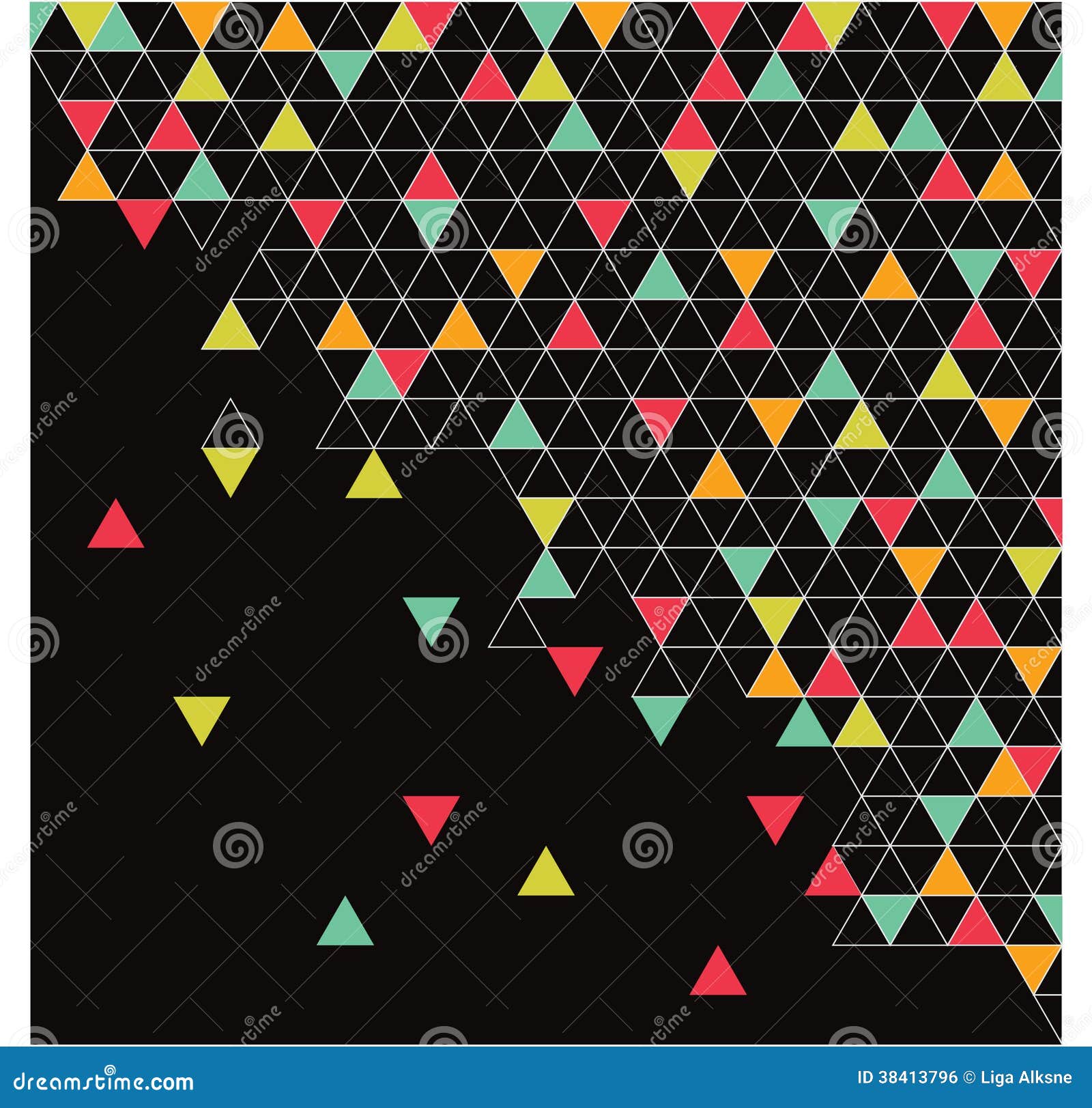 Triángulos Abstractos, Fondo Ilustración del Vector - Ilustración de ...