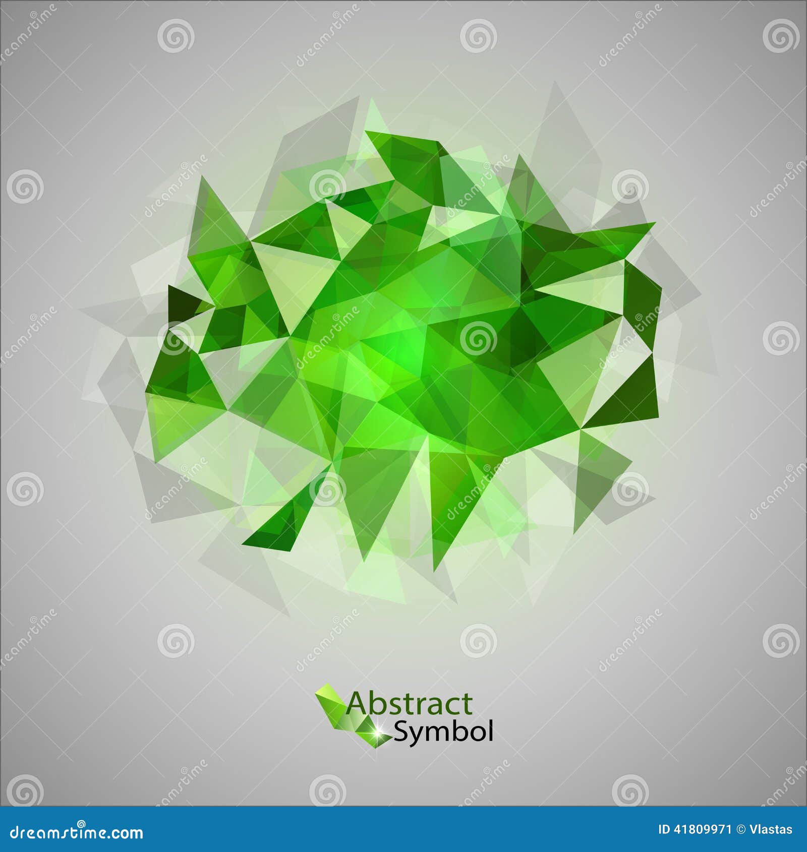 Triángulos verdes ilustración del vector. Ilustración de verde - 41809971