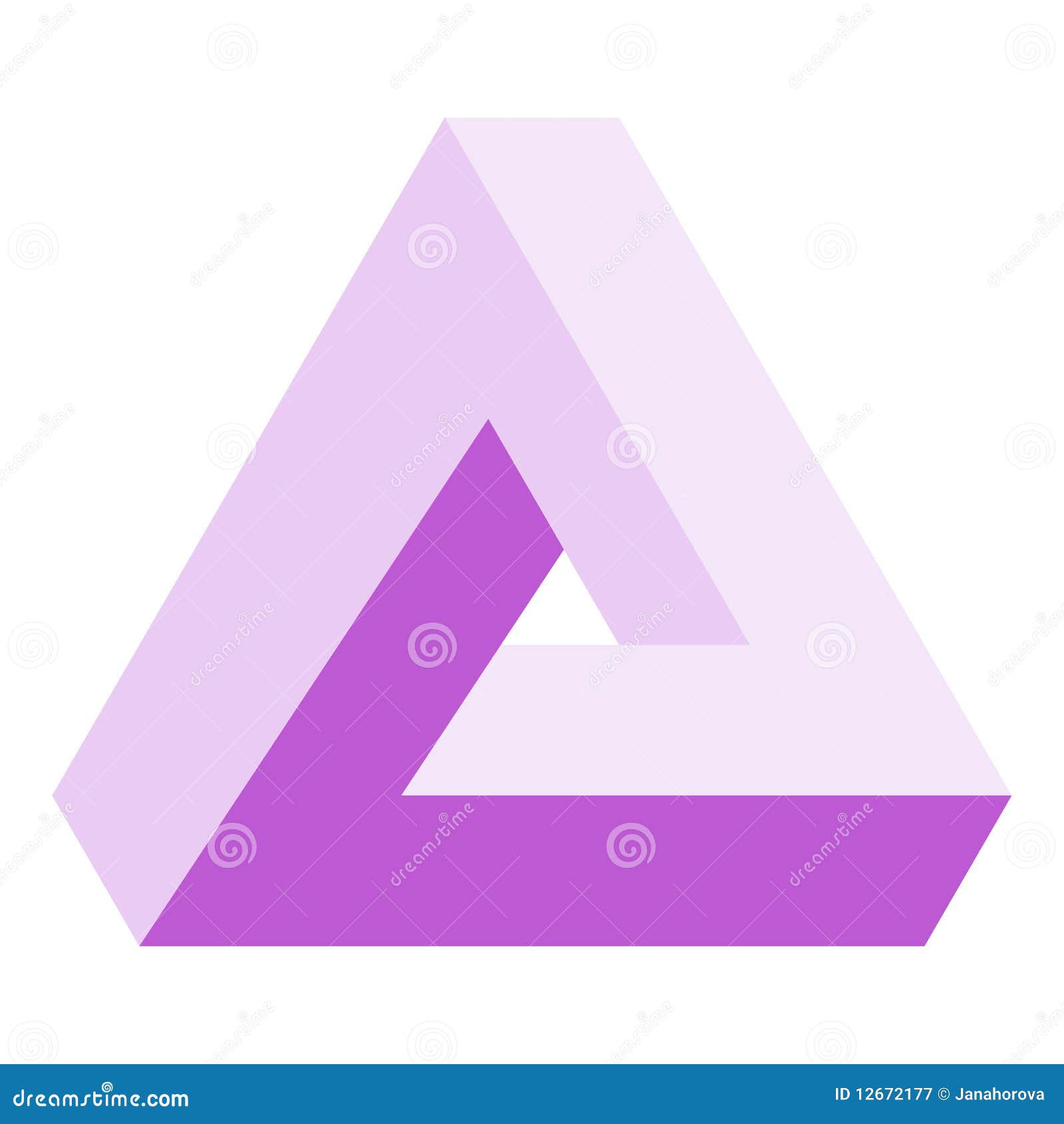 Triângulo infinito ilustração do vetor. Ilustração de simples - 12672177
