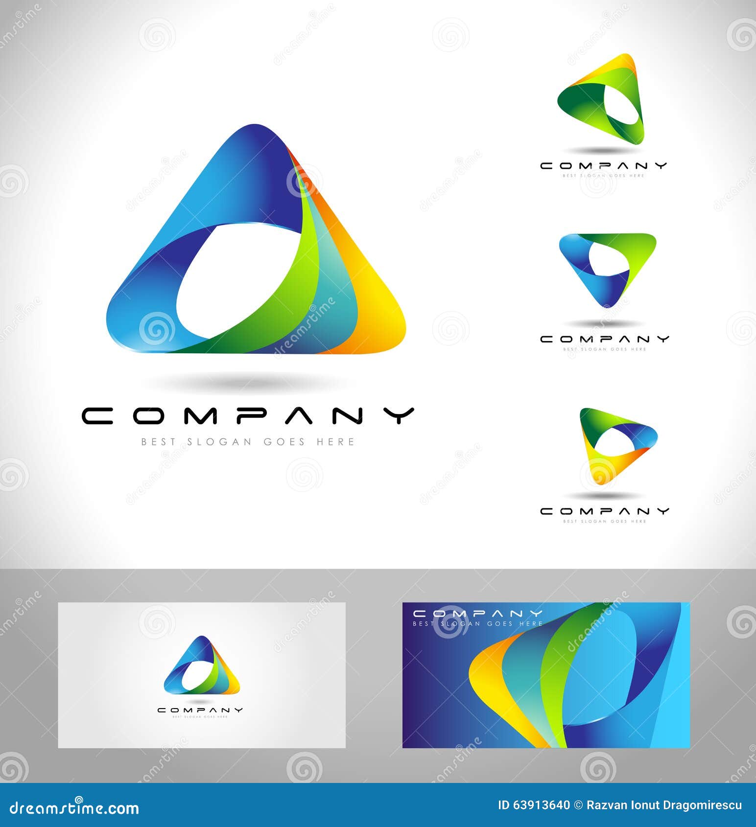 Triângulo Logo Concept ilustração do vetor. Ilustração de creativo ...