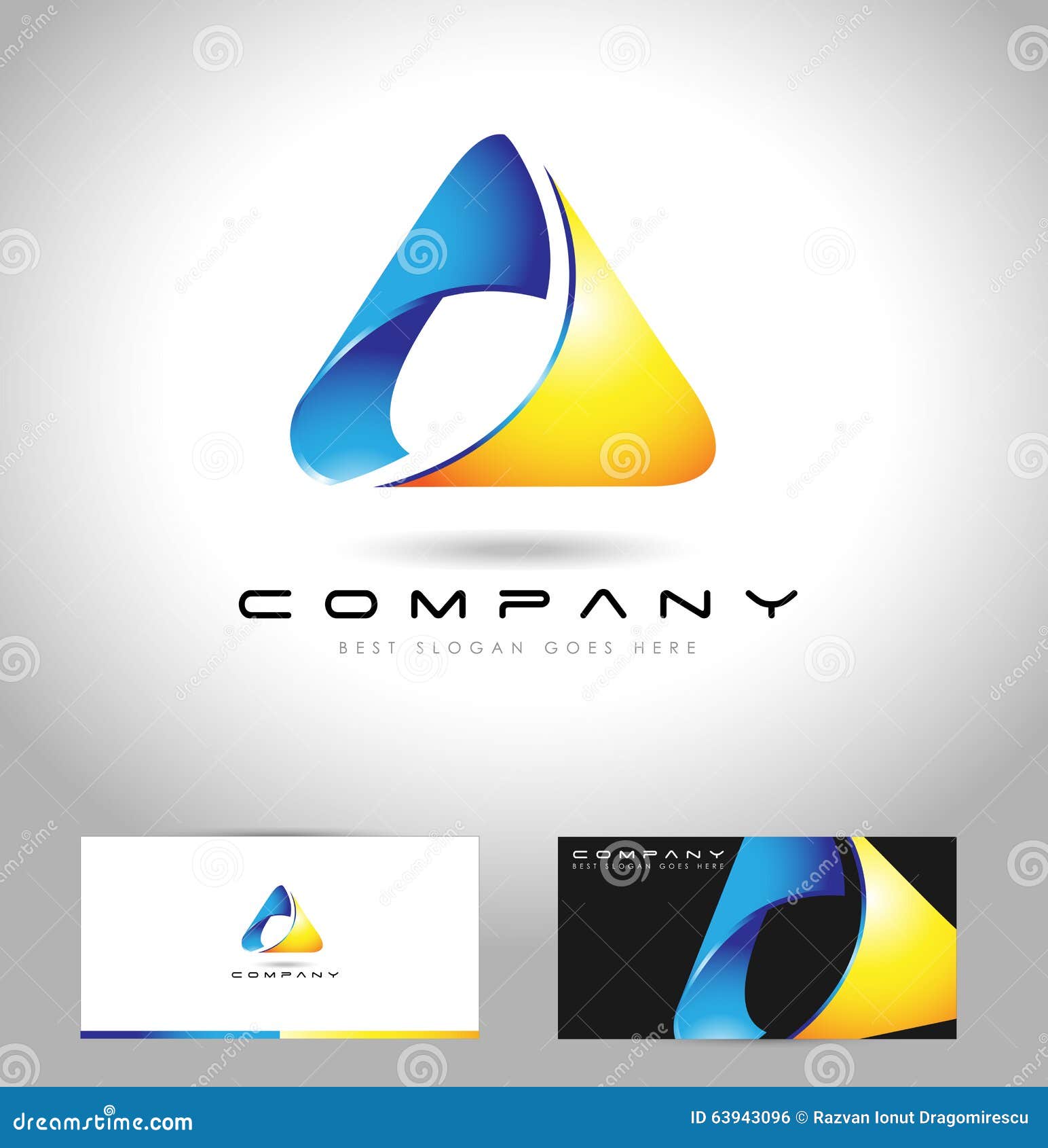 Triângulo Logo Concept ilustração do vetor. Ilustração de incorporado ...