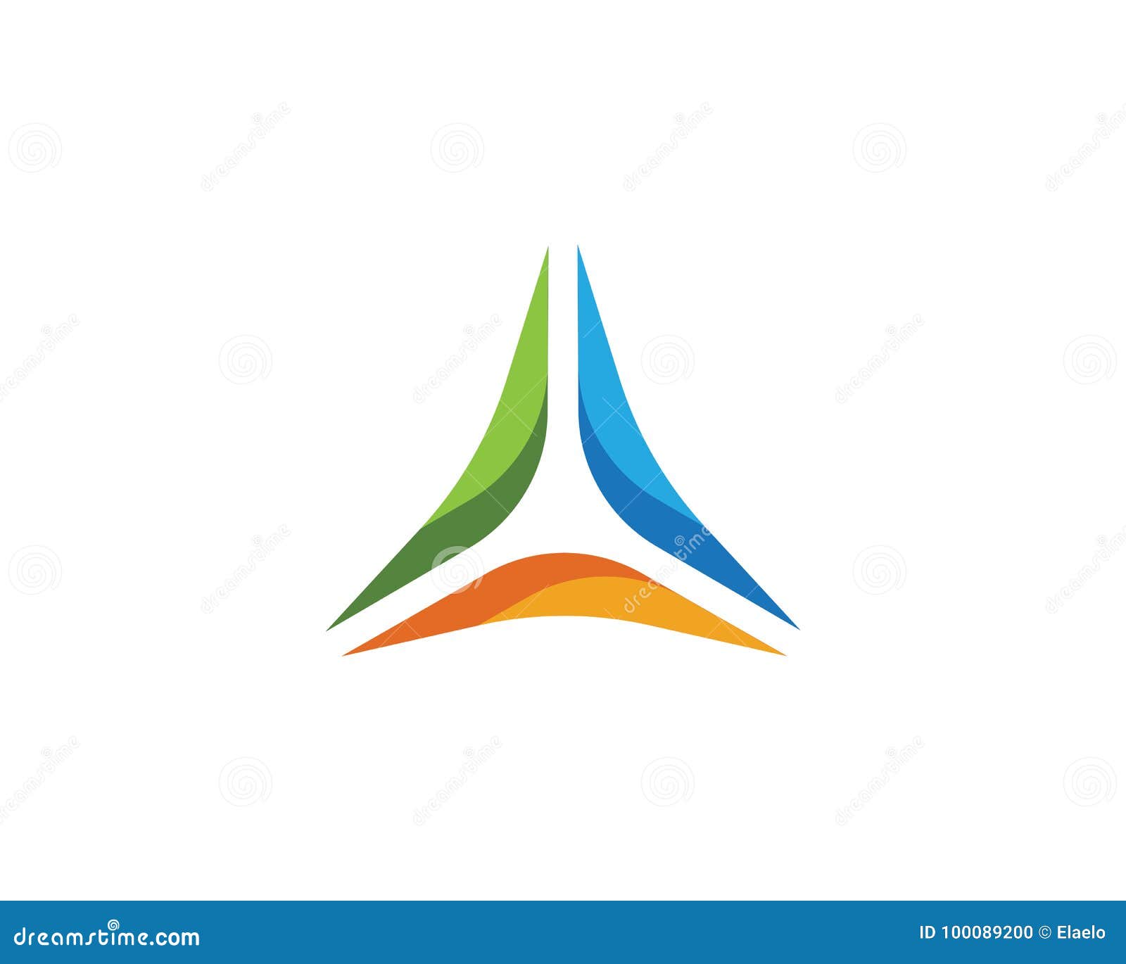 Triângulo Logo Template ilustração do vetor. Ilustração de global ...