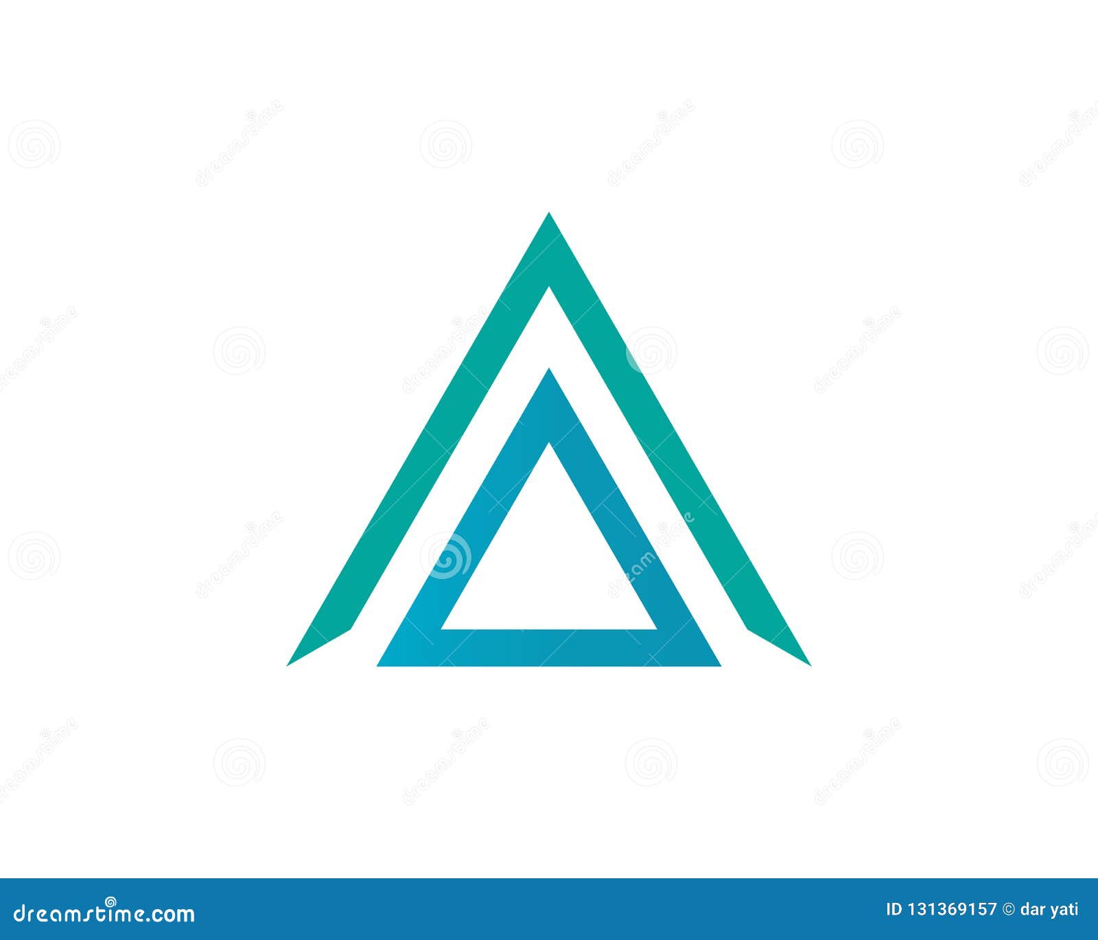 Triângulo Logo Template ilustração do vetor. Ilustração de identidade ...