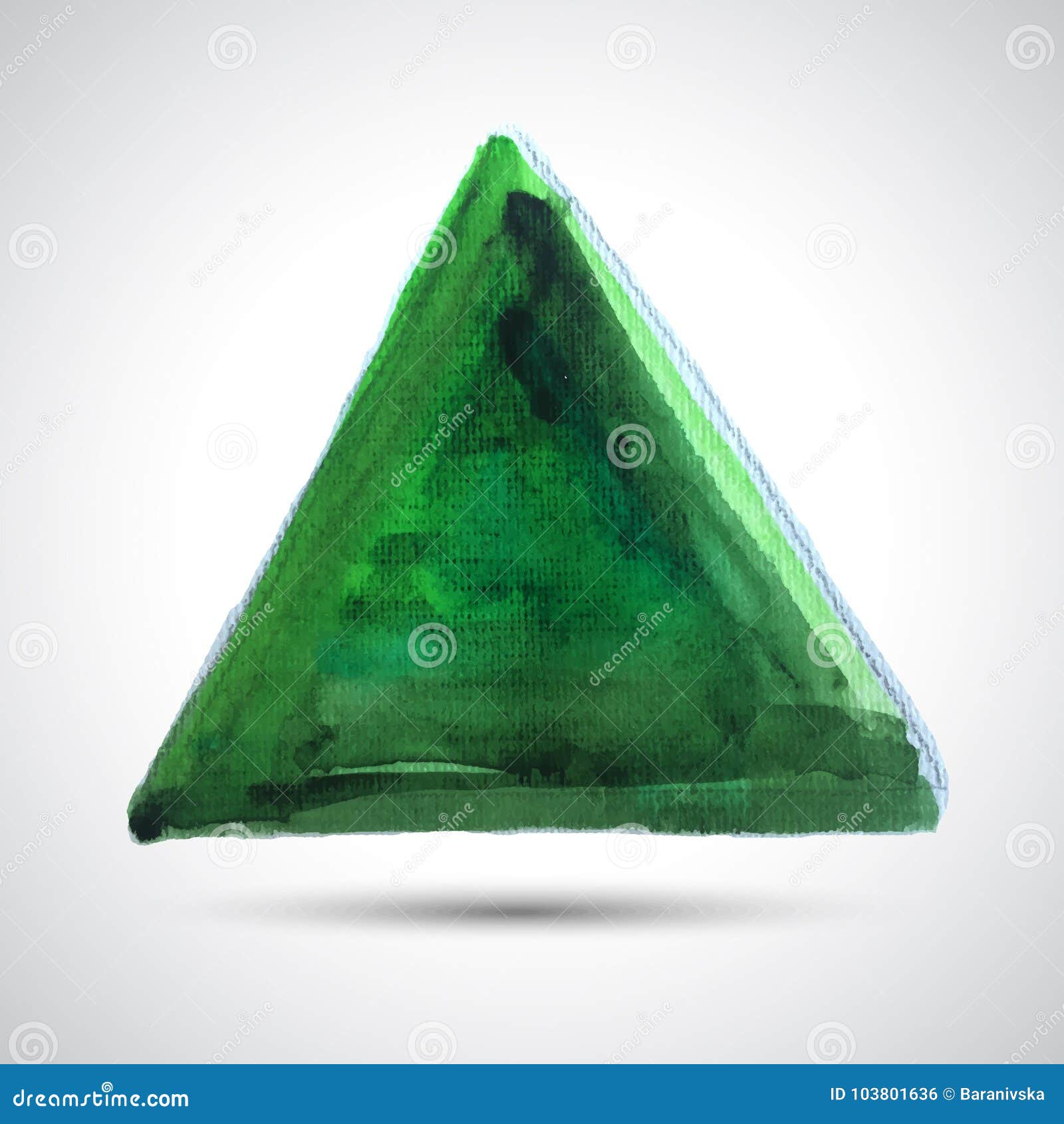 Triângulo verde ilustração do vetor. Ilustração de incomun - 103801636