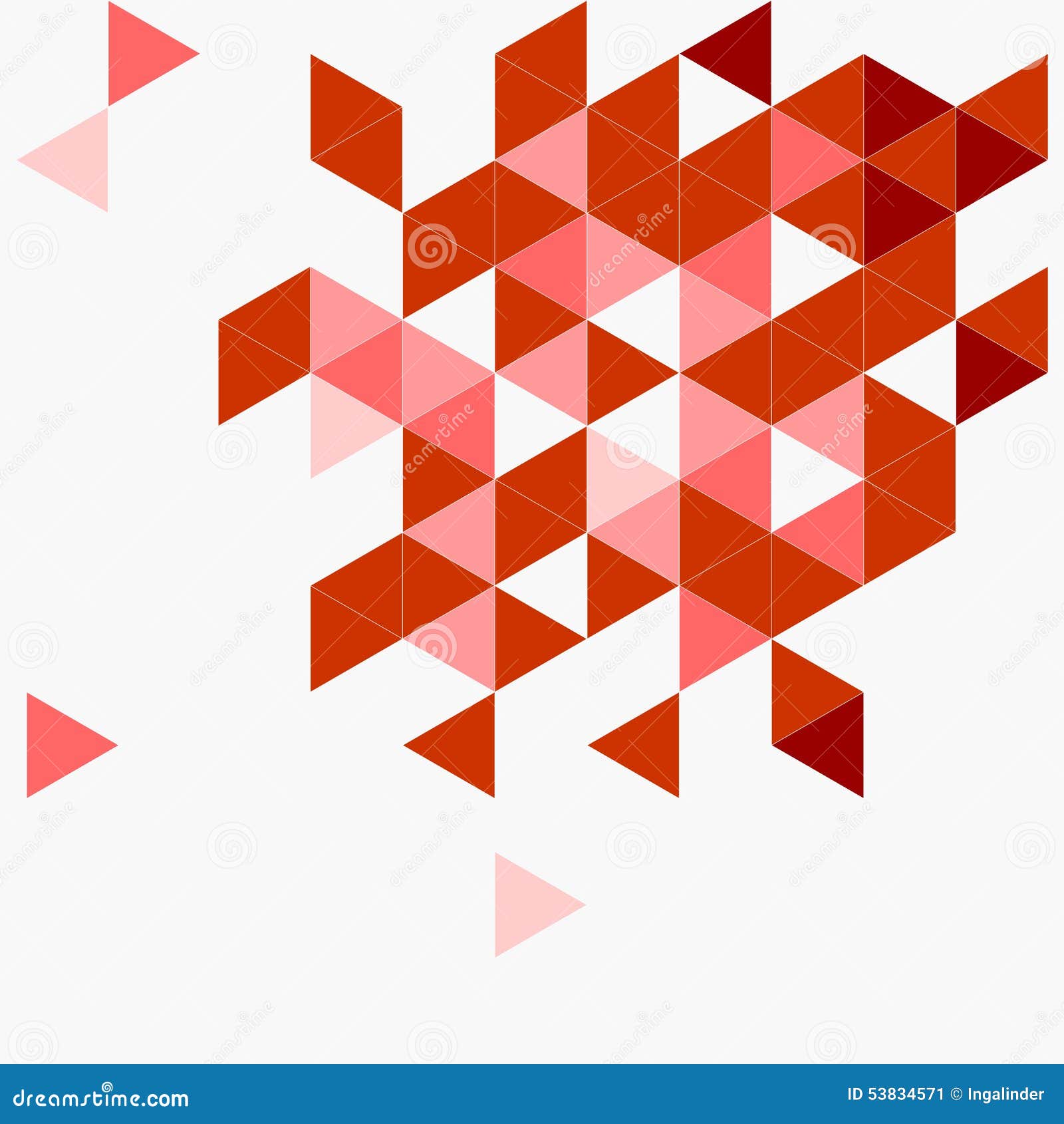 Triângulo Vermelho Do Vetor No Fundo Cinzento Ilustração do Vetor ...