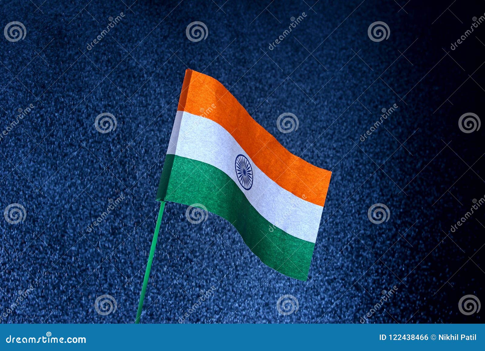 Tri Bandeira Do Indiano Da Cor Foto de Stock - Imagem de vôo ...