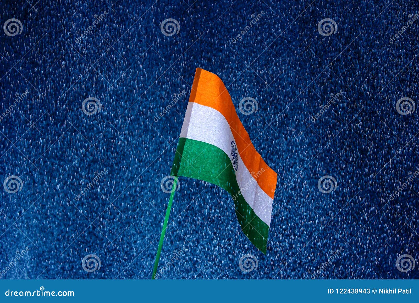 Tri colour Indian Flag stock image. Image of freedom - 122438943