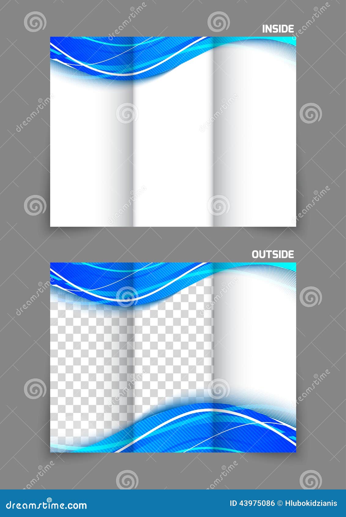 Tri Fold Brochure Stock Vector Illustration Of Design 43975086
