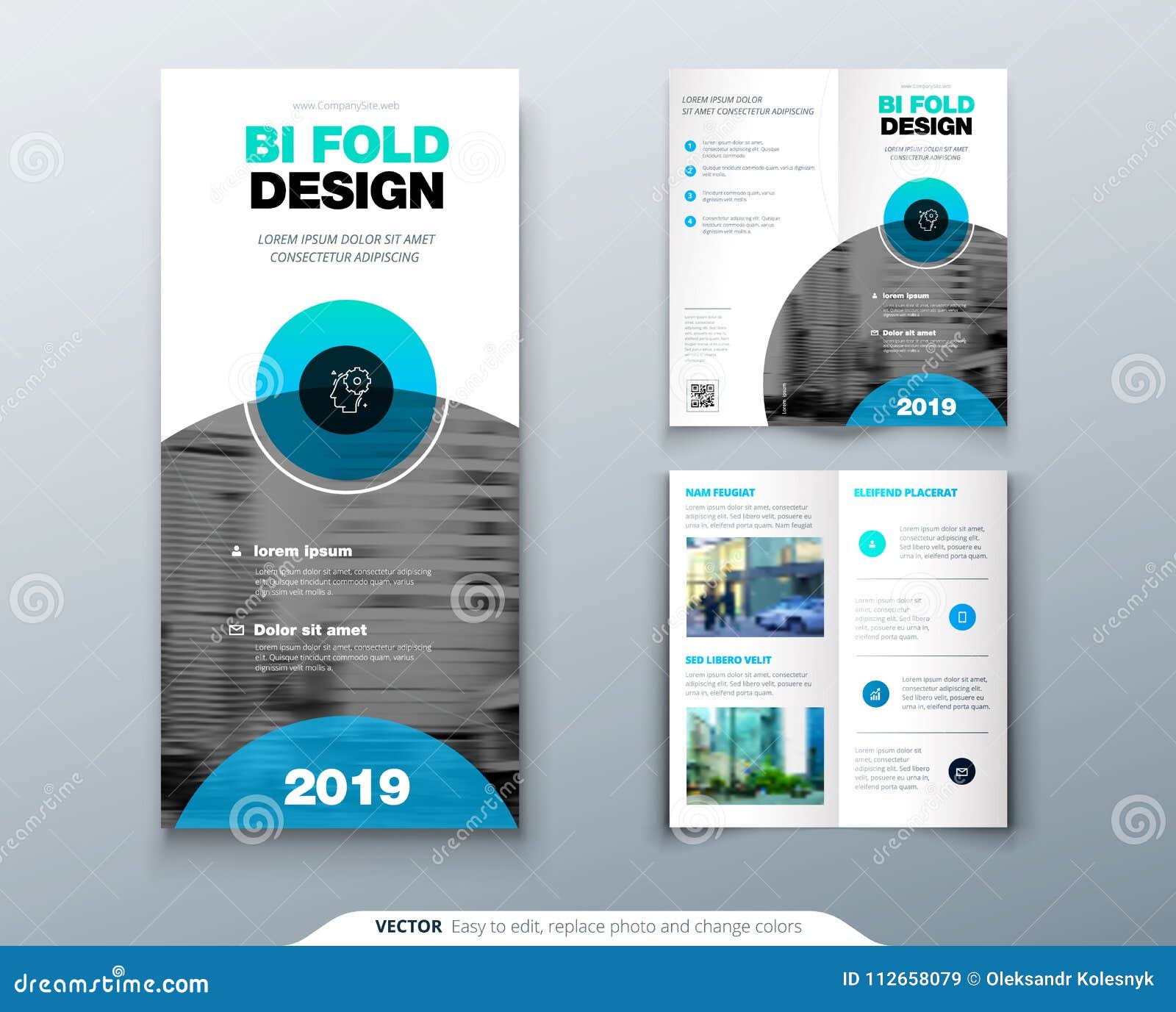 Tri Fold Brochure Design. Business Template for Tri Fold Flyer with ...