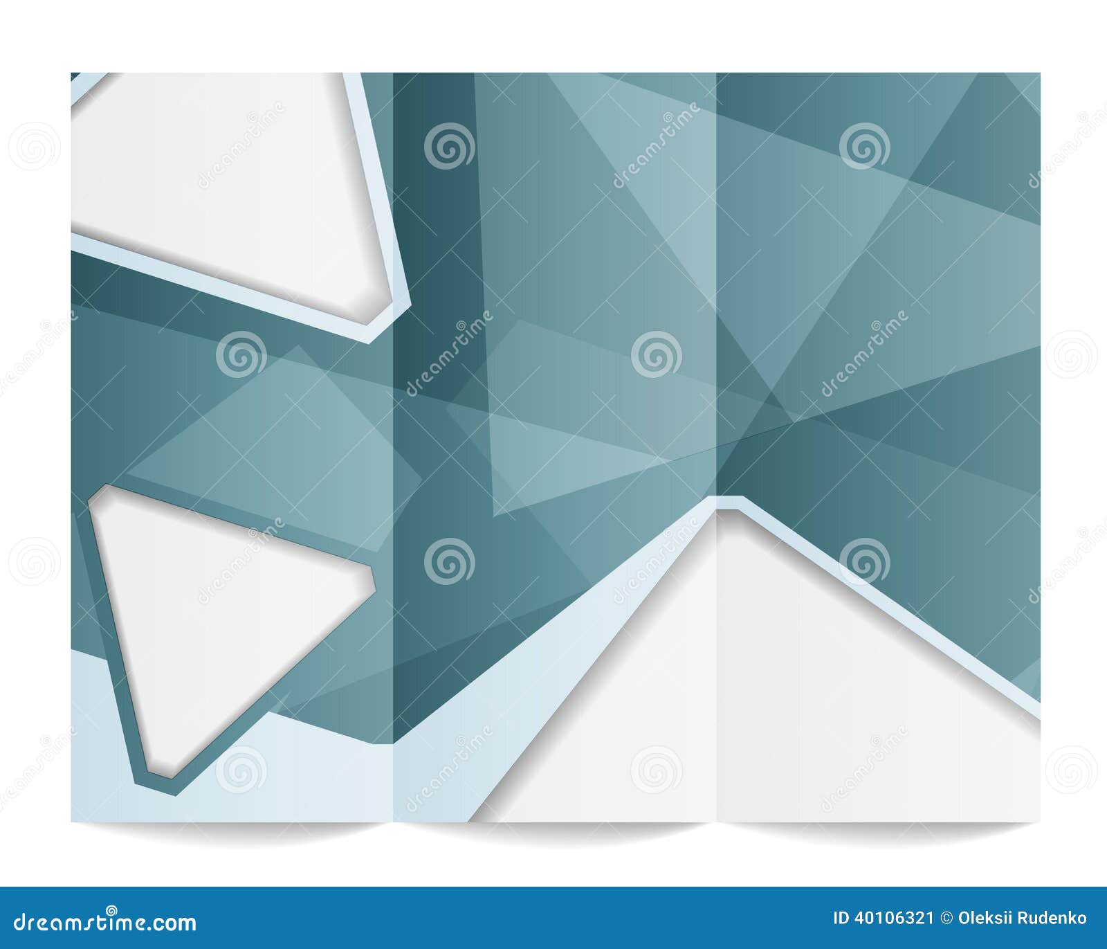 Tri-fold brochure template stock vector. Illustration of conceptual ...