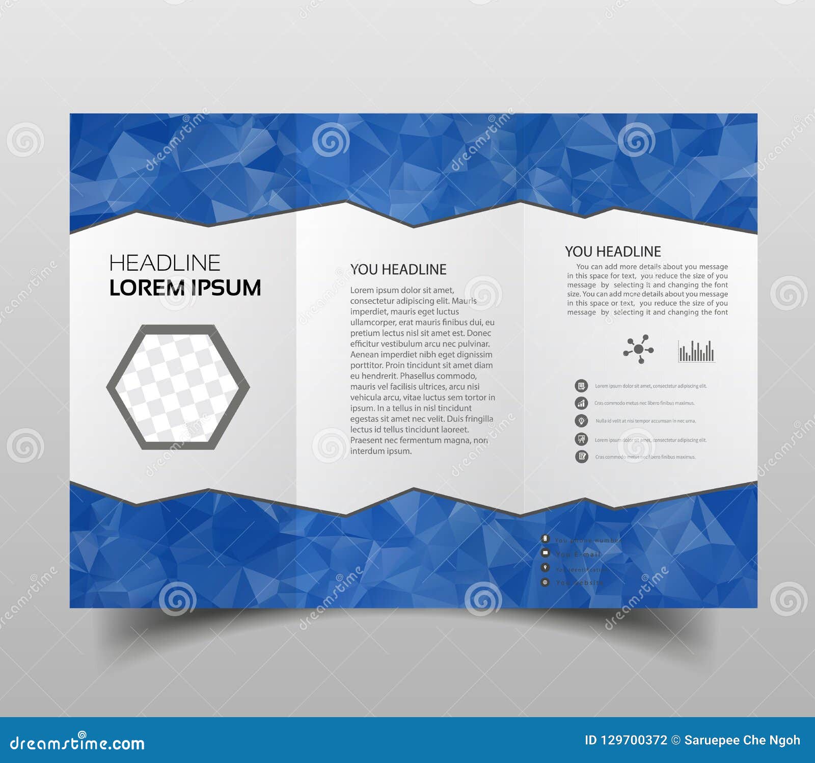 Tri-fold Brochures, Square Design Templates. Molecular Construction ...