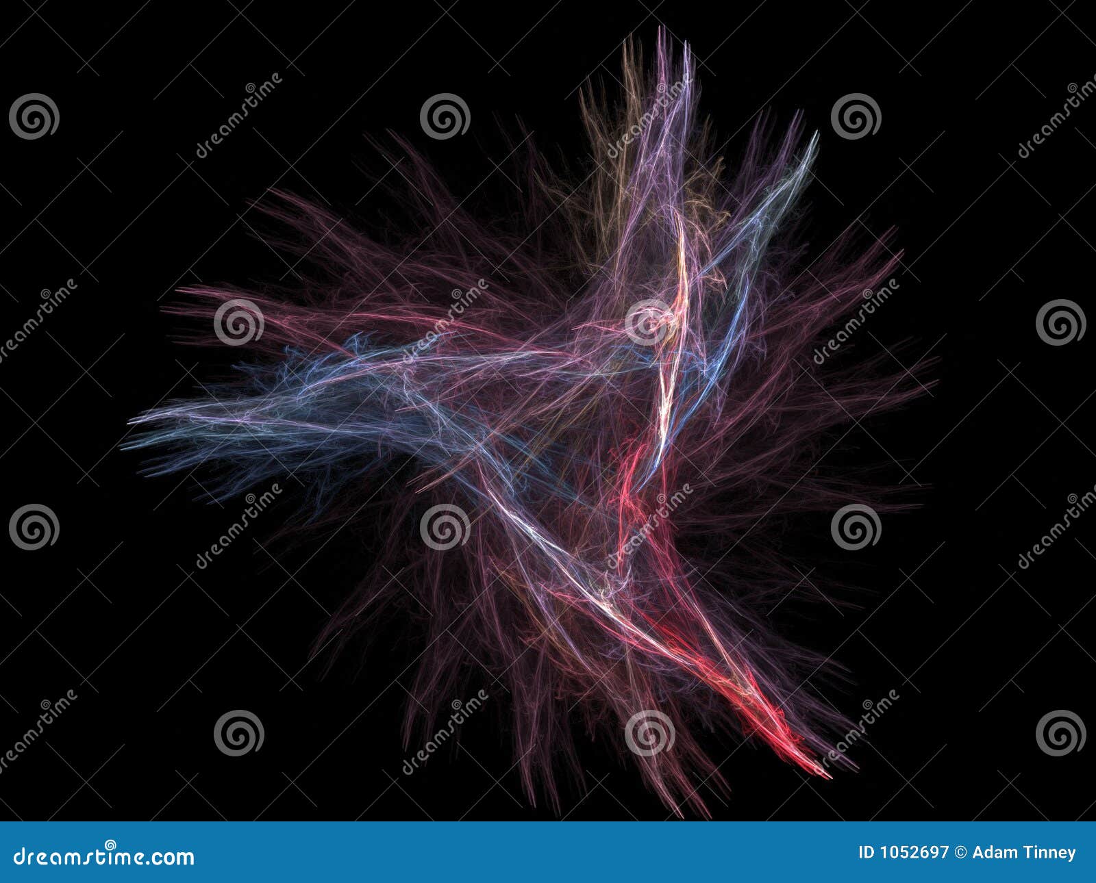 Tri-Shape Fractal stock illustration. Illustration of render - 1052697