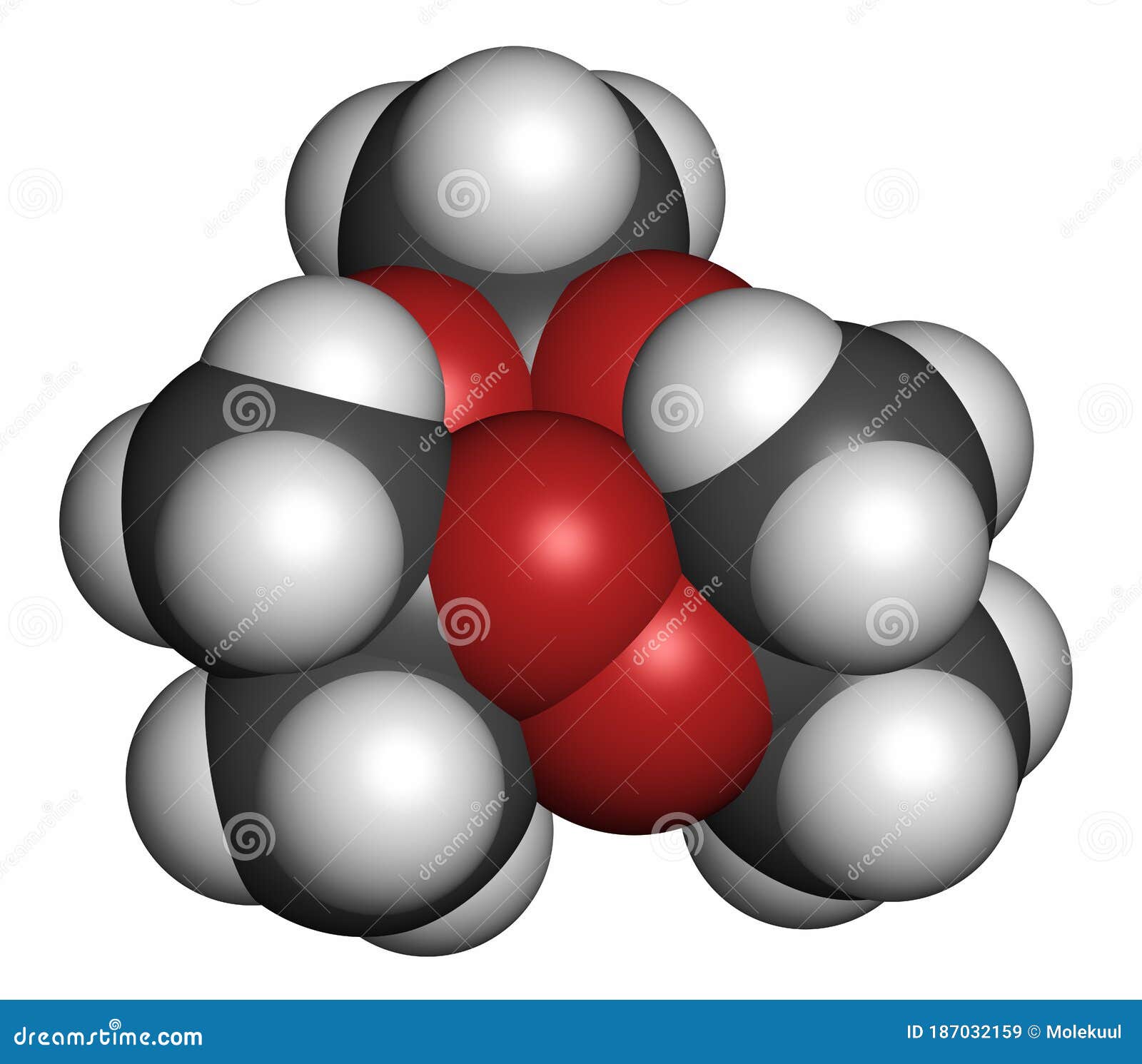 Triacetone Triperoxide (TATP, Acetone Peroxide) Explosive Molecule. 3D ...