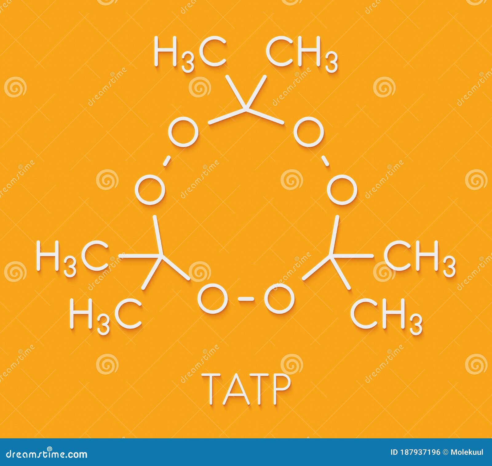 Triacetone Triperoxide TATP, Acetone Peroxide Explosive Molecule ...