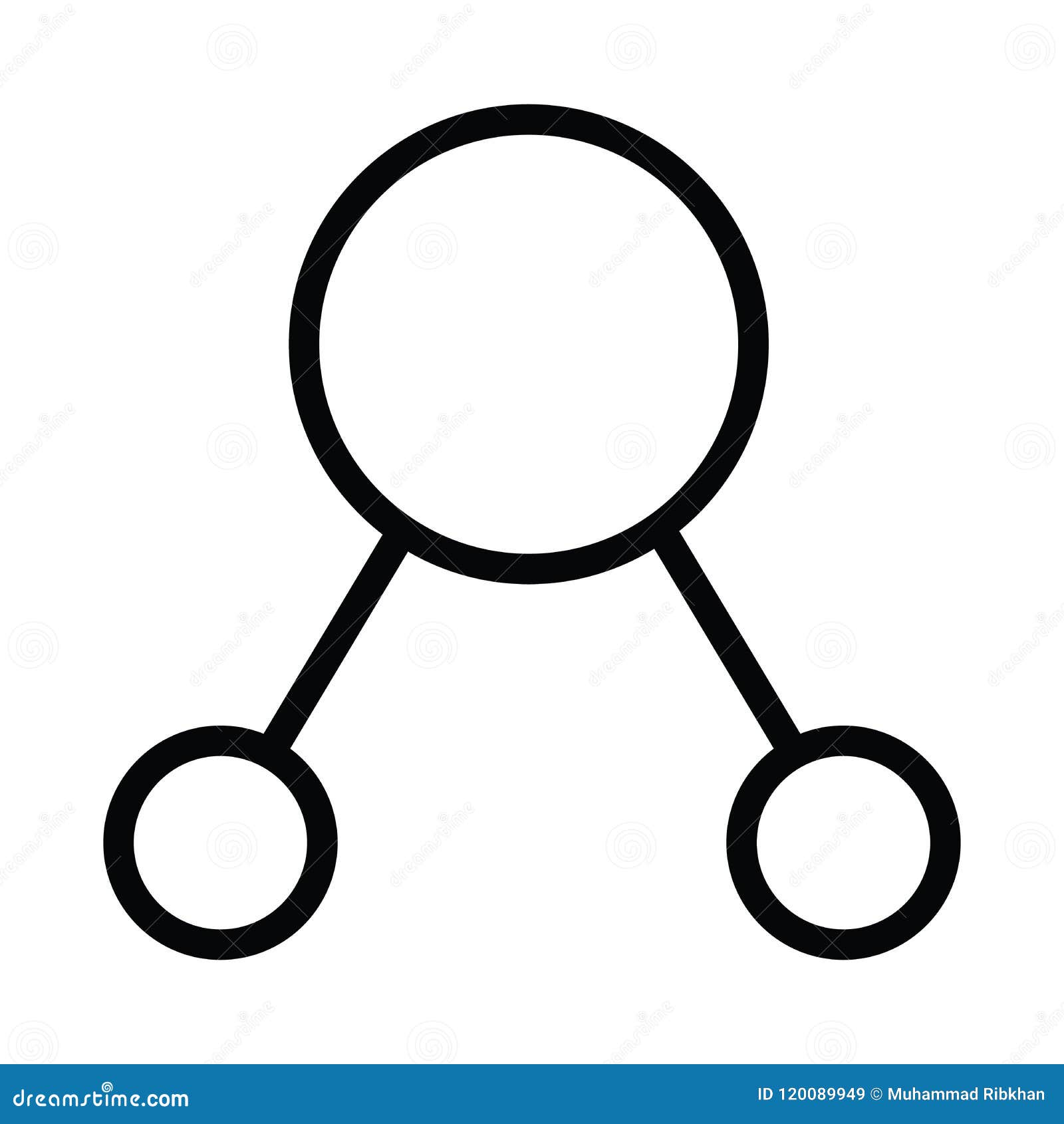 A Triad Compound Chemical Icon Stock Illustration - Illustration of ...