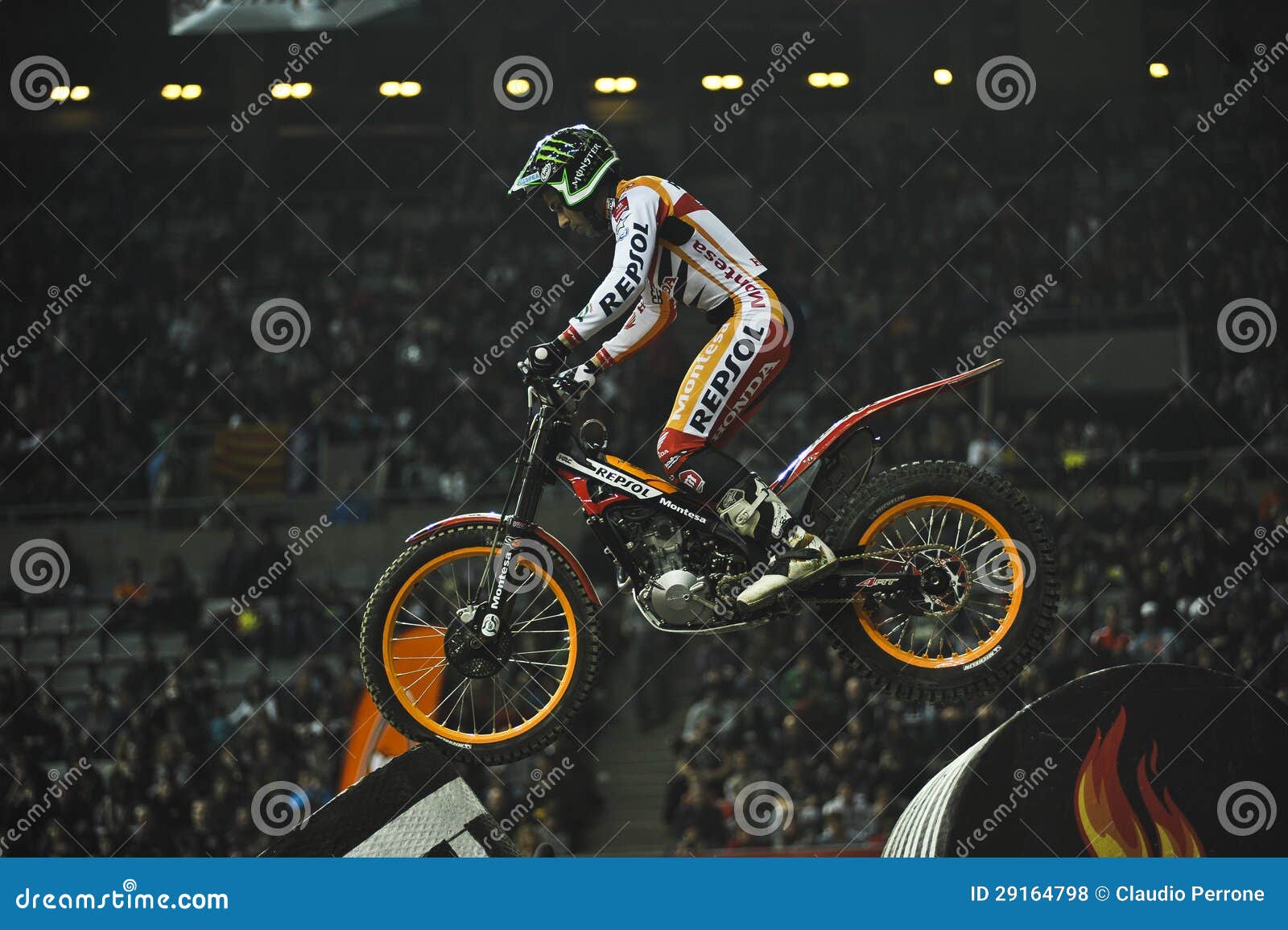 Trial and Enduro Indoor World Championship in Barc Editorial Stock ...