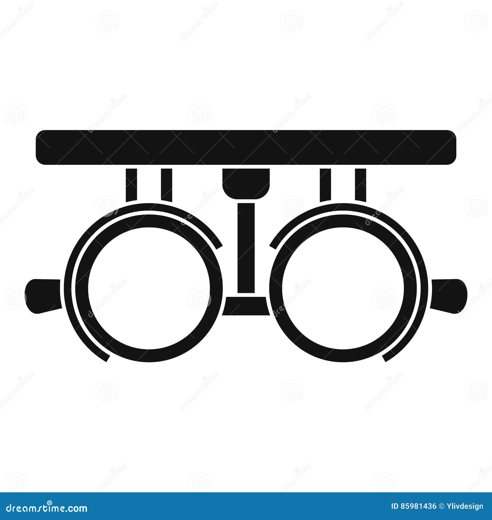Trial Frame for Checking Patient Vision Icon Stock Vector ...