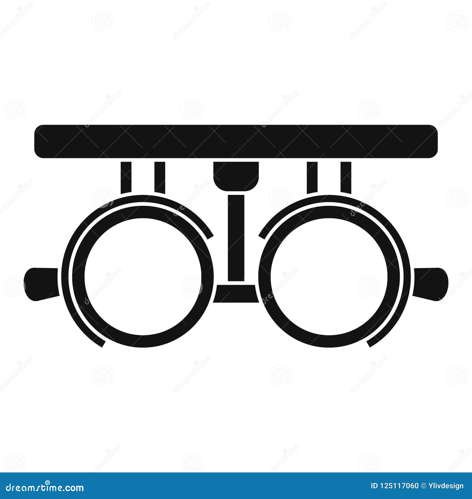 Trial Frame for Checking Patient Vision Icon Stock Illustration ...