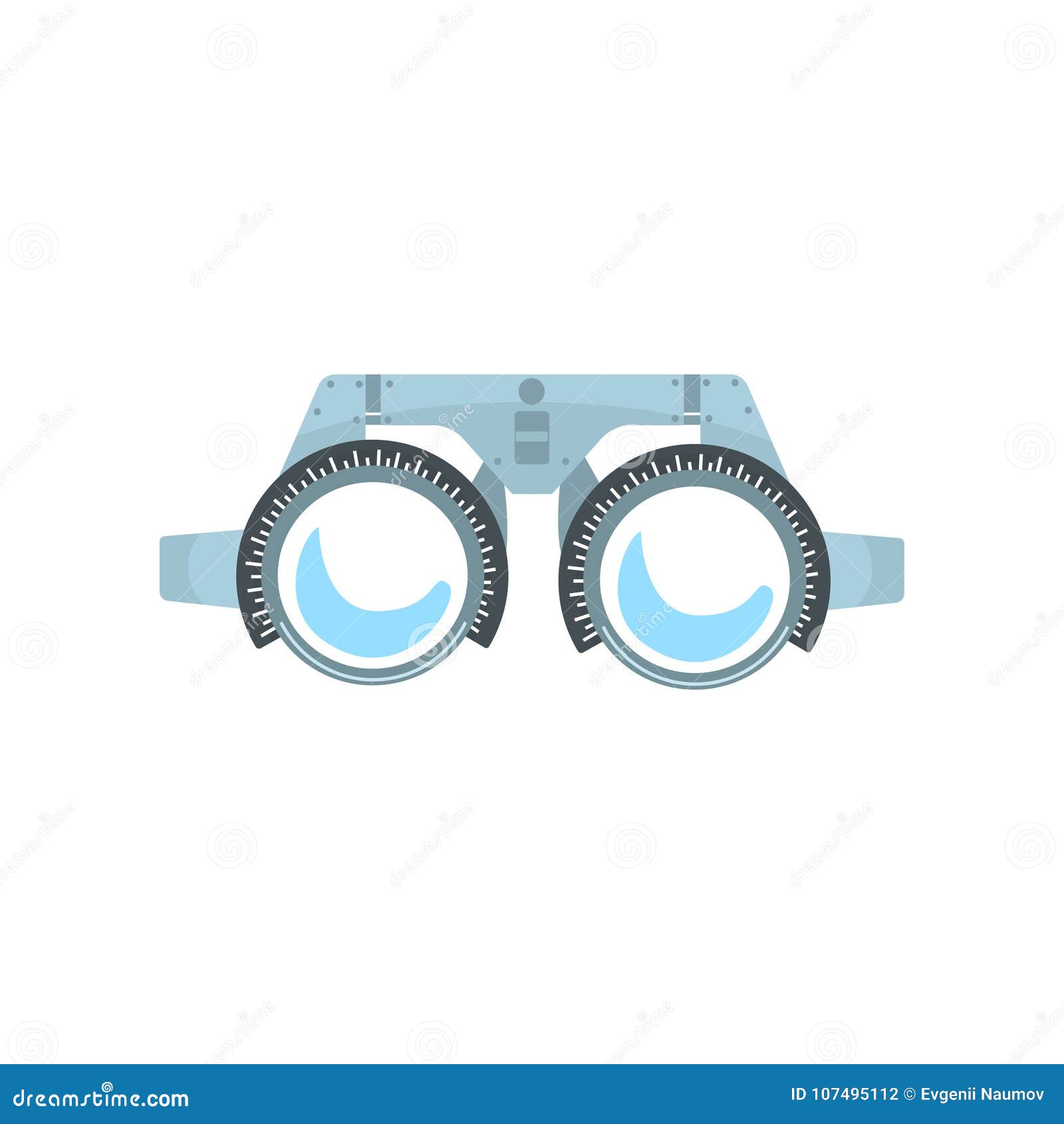Trial Frame For Checking Patient Vision Icon White Cartoon Vector ...