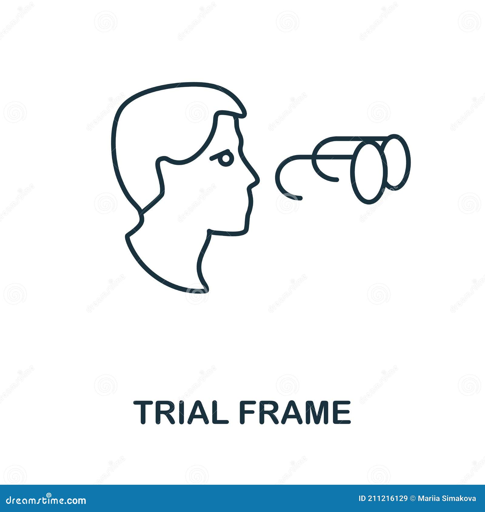 Trial Frame Icon. Simple Illustration from Ophthalmology Collection ...