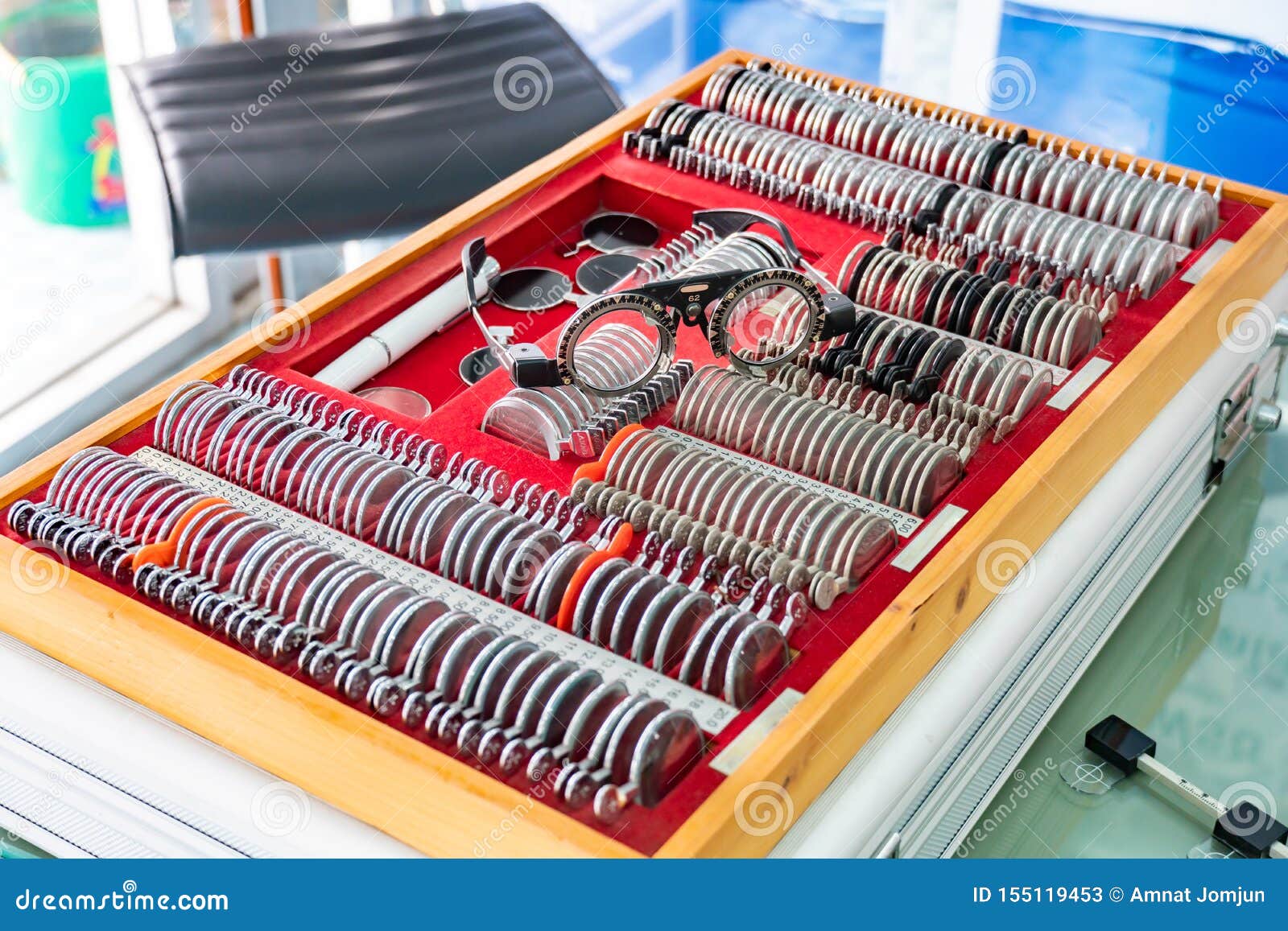 Trial Frame and Trial Lenses Stock Image - Image of optometrist, optics ...