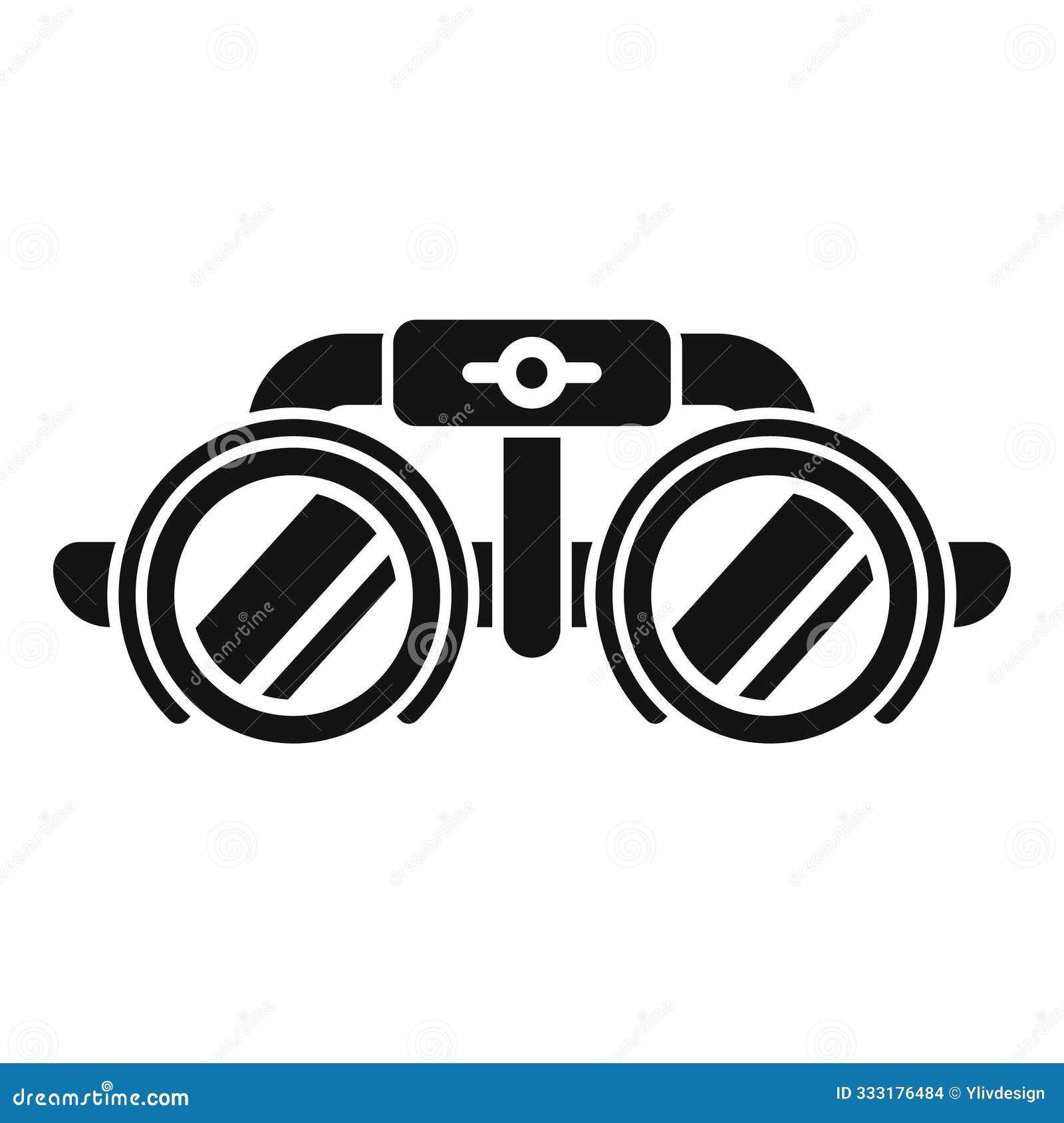 Trial Frame Optometrist Tool Icon, Simple Style Stock Illustration ...
