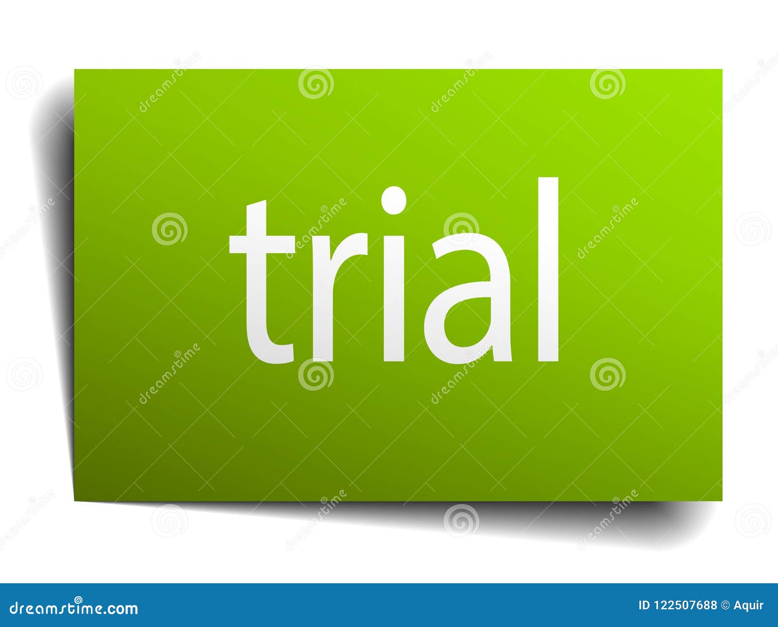 Trial sign stock vector. Illustration of badge, background - 122507688