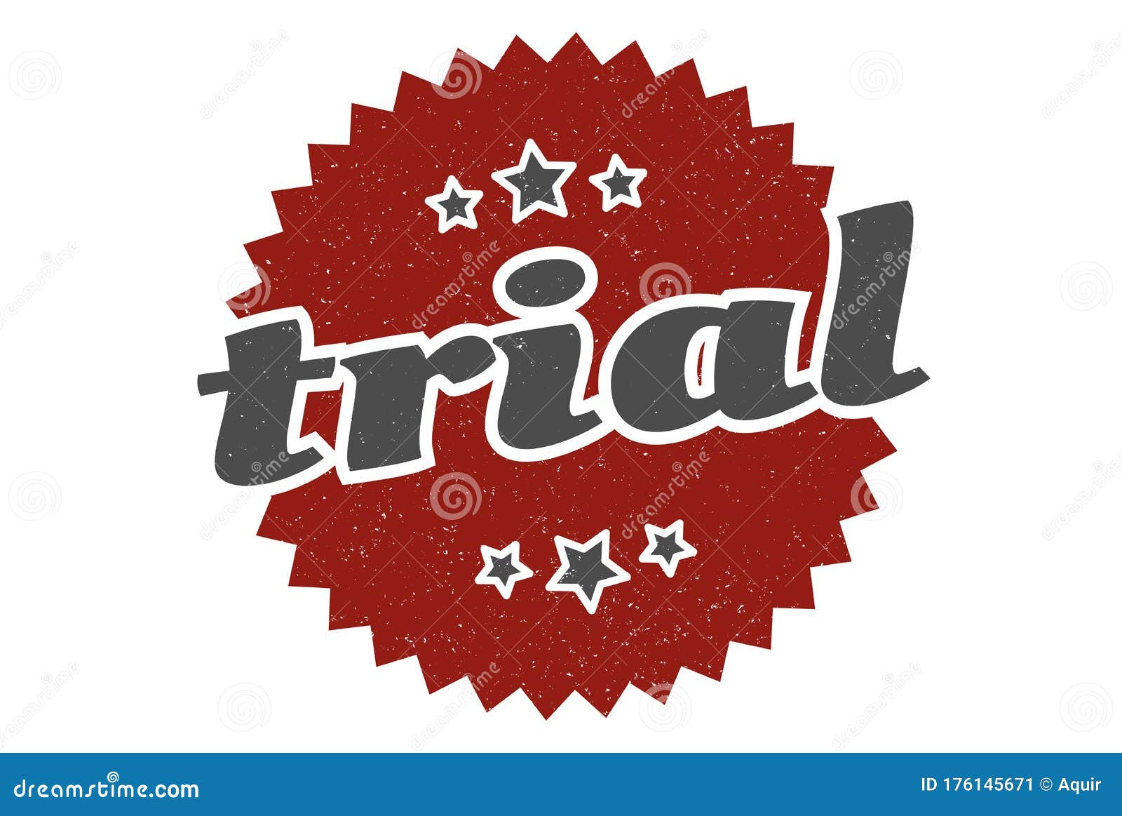 Trial Sign. Trial Vintage Retro Label Stock Vector - Illustration of ...