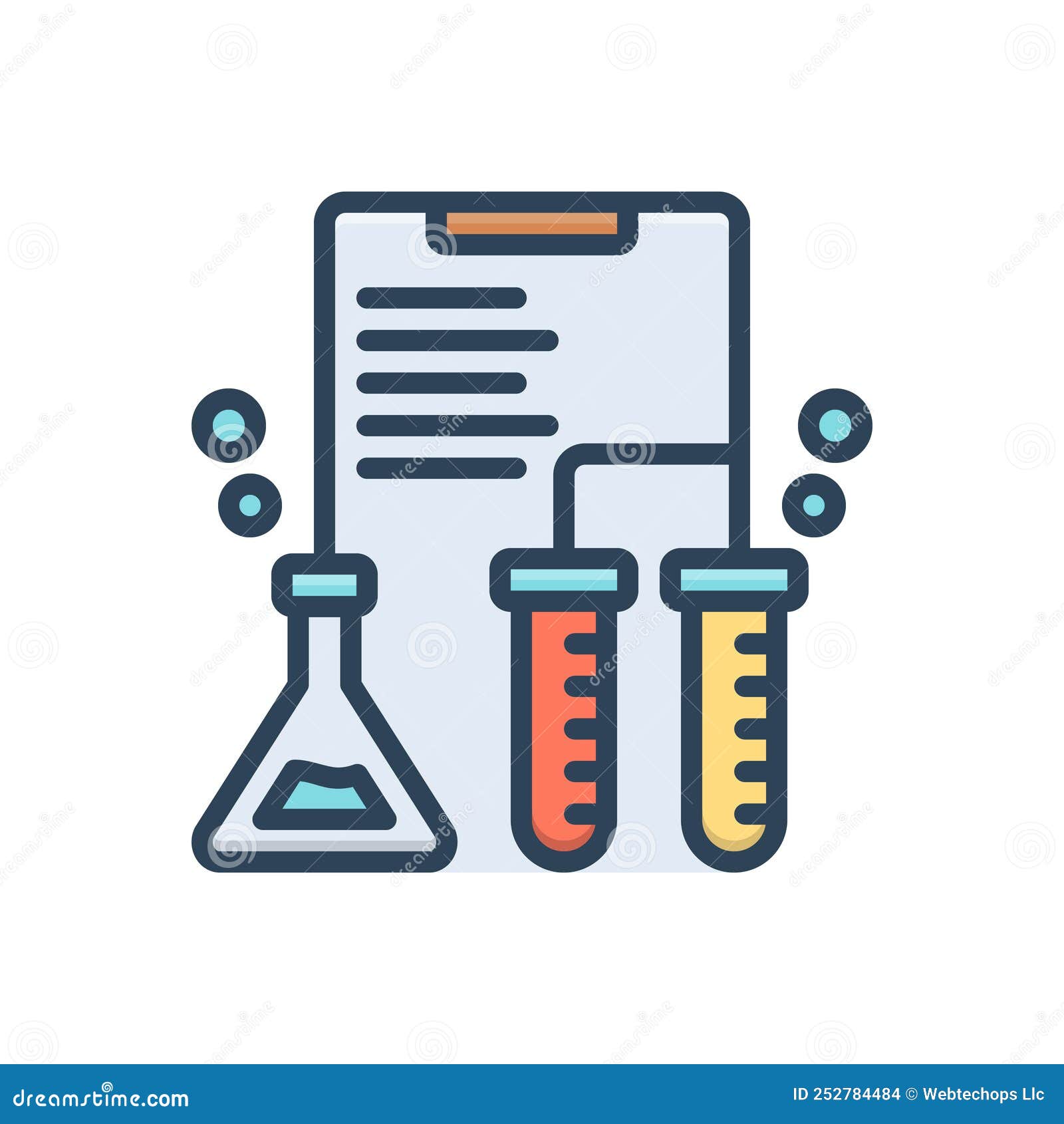 Color Illustration Icon for Trials, Testing and Clinical Stock Vector ...