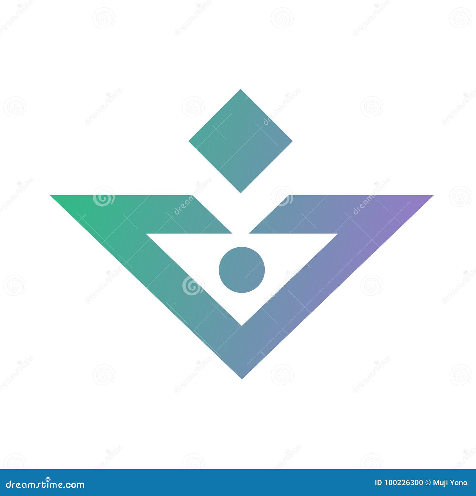 Triangel icon logo symbol stock illustration. Illustration of triangel ...
