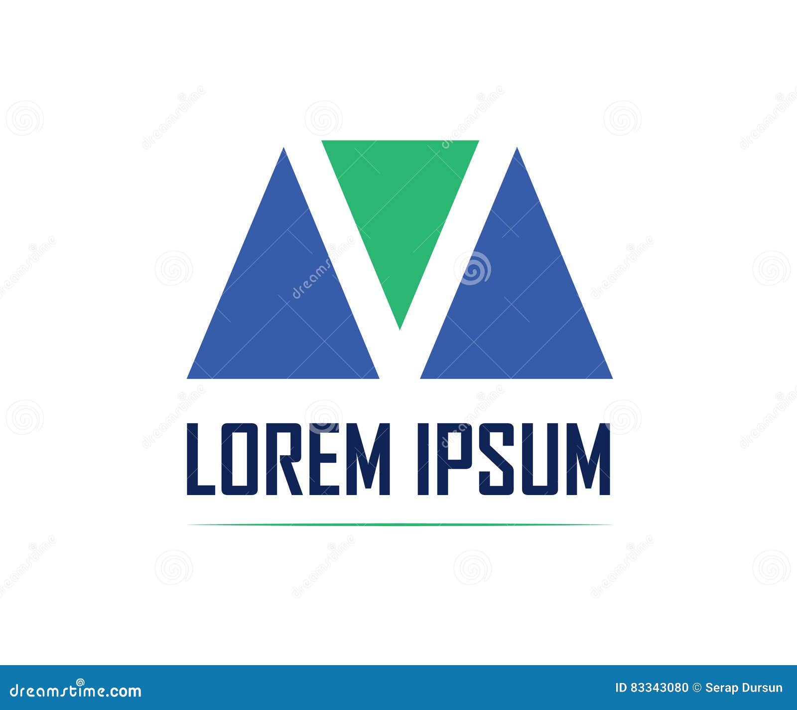 Triangel Logo Design vektor illustrationer. Illustration av stilsort ...