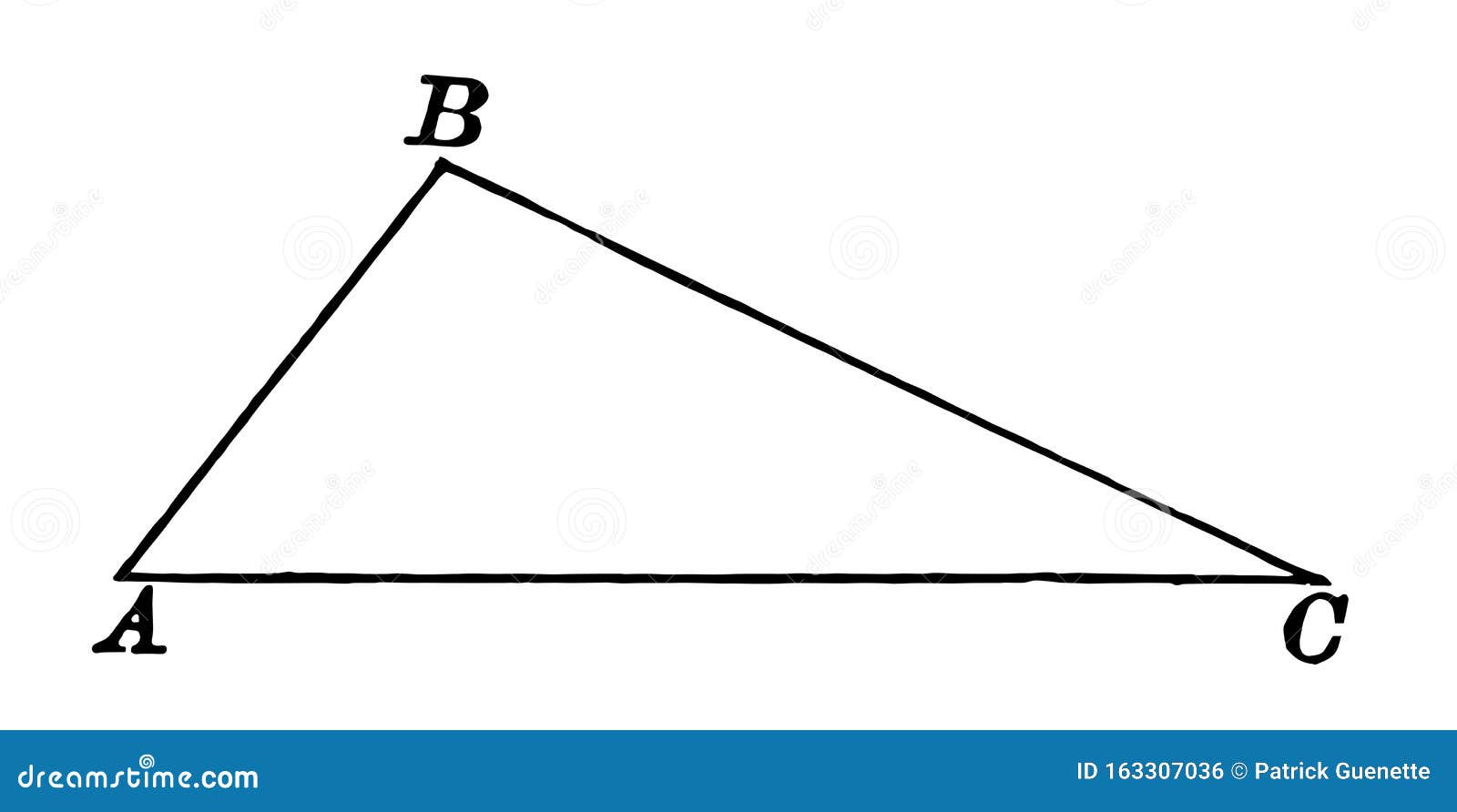 Triangle ABC Vintage Illustration Stock Vector - Illustration of black ...