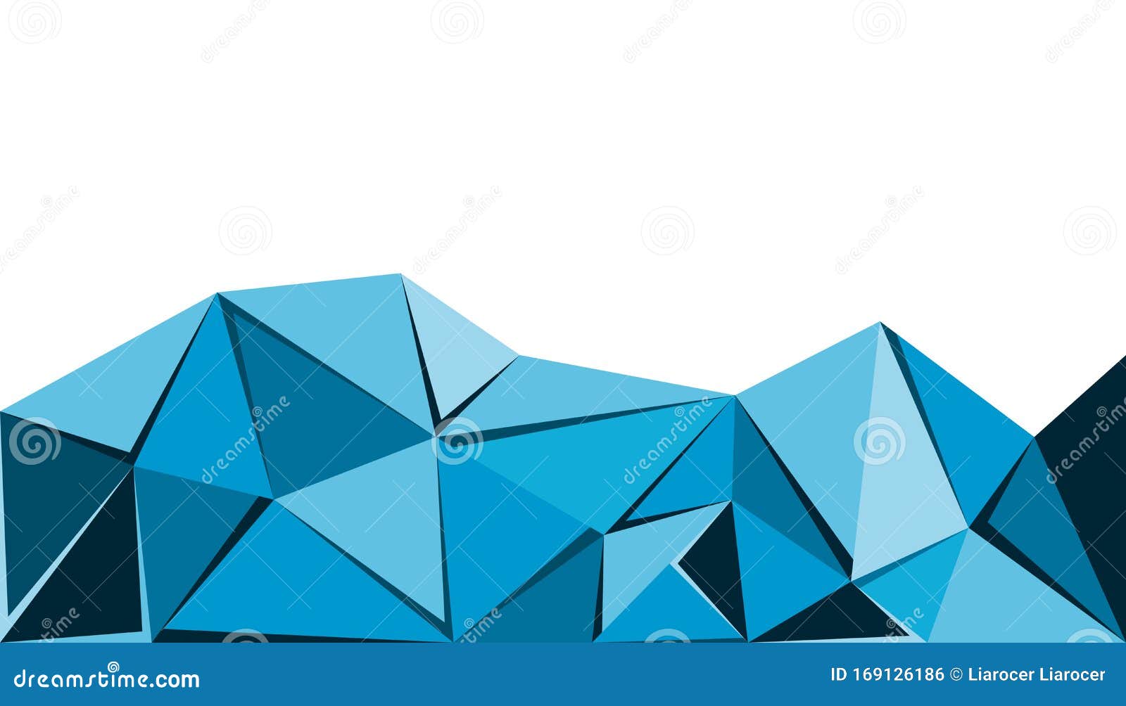 Triangle Abstract Background Texture Blue Color Stock Vector ...