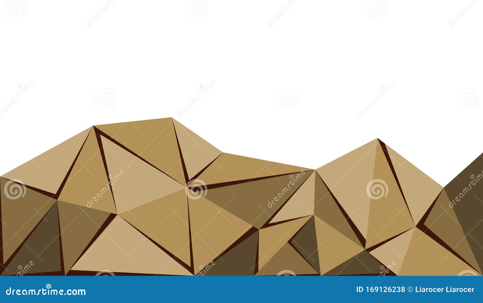Triangle Abstract Background Texture Brown Color Stock Vector ...