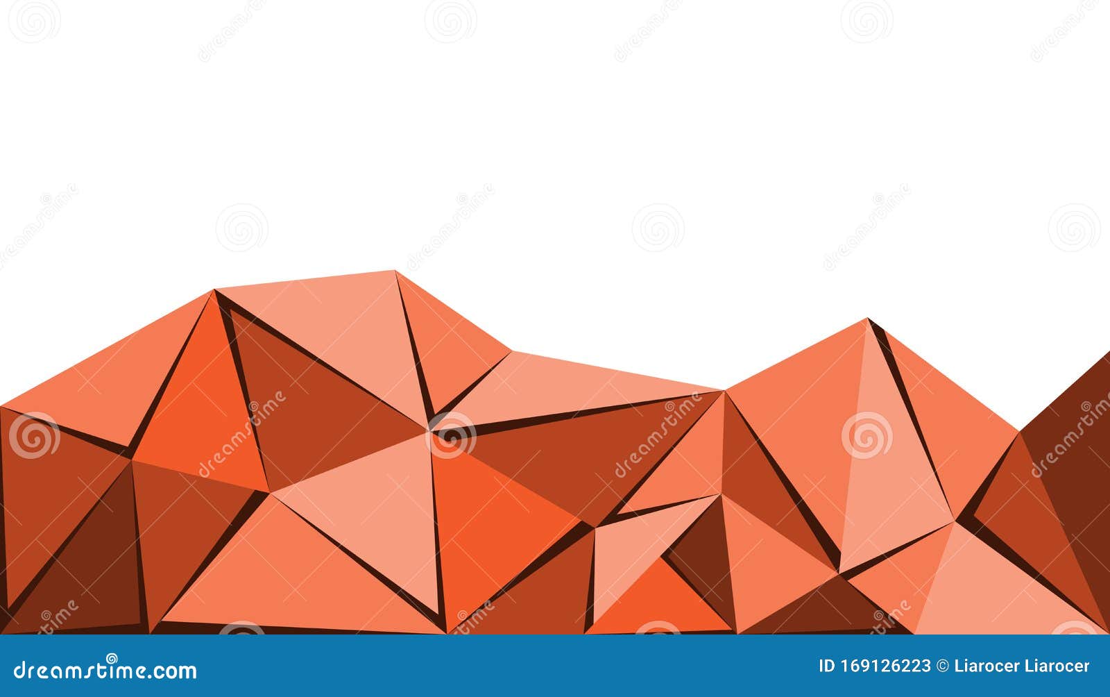 Triangle Abstract Background Texture Orange Color Stock Vector ...